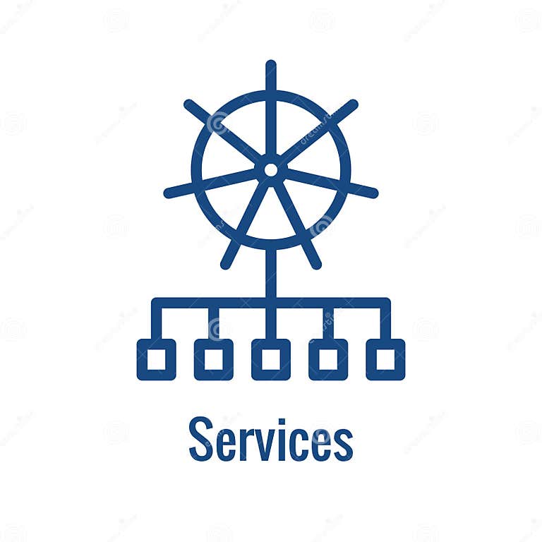 Kubernetes Development and Environment Icon Showing Aspect Stock Vector ...
