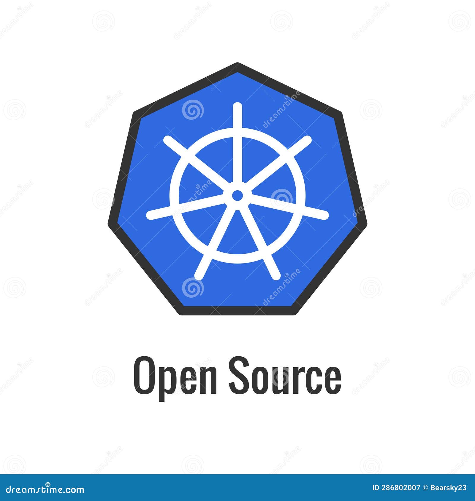 Kubernetes Development and Environment Icon Showing Aspect Stock Vector ...