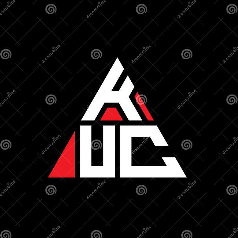 KUC Triangle Letter Logo Design with Triangle Shape. KUC Triangle Logo ...