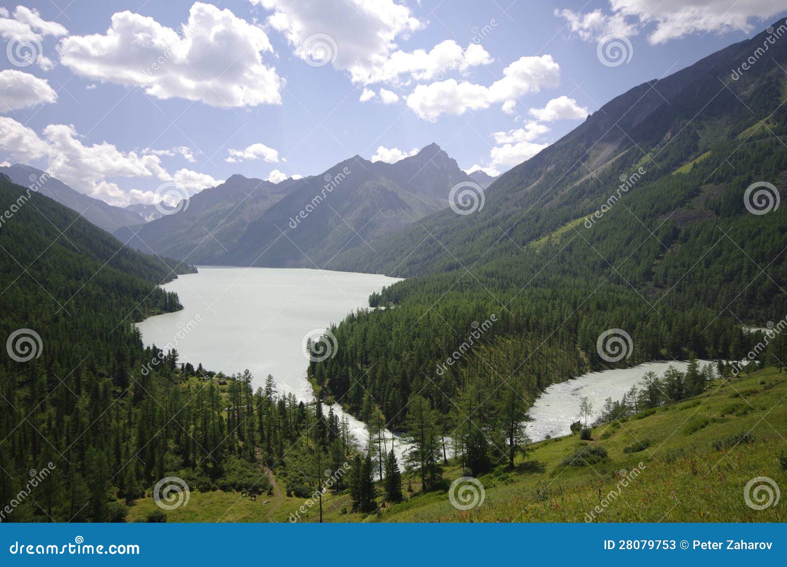 Kucherlinskoe Lake, Altay, Russia Stock Image - Image of altai, glacier ...