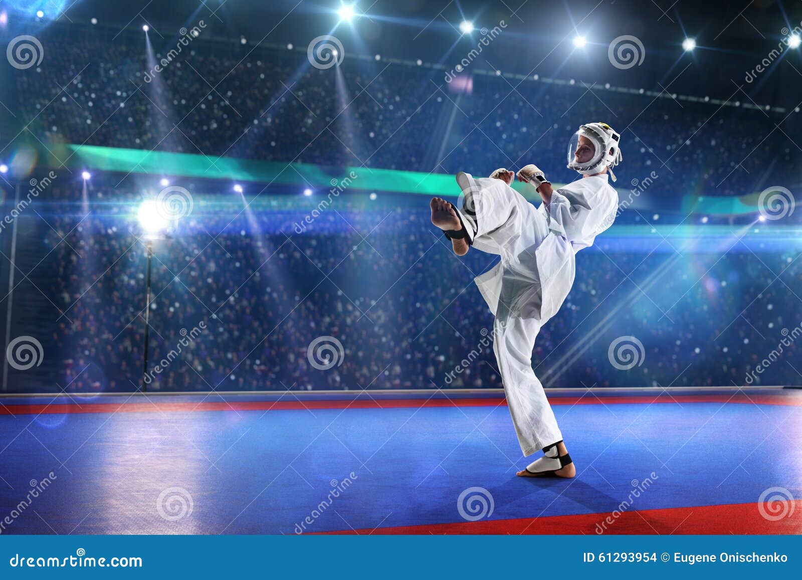 Kudo Fighter is Working Out on the Grand Arena Stock Photo - Image of ...