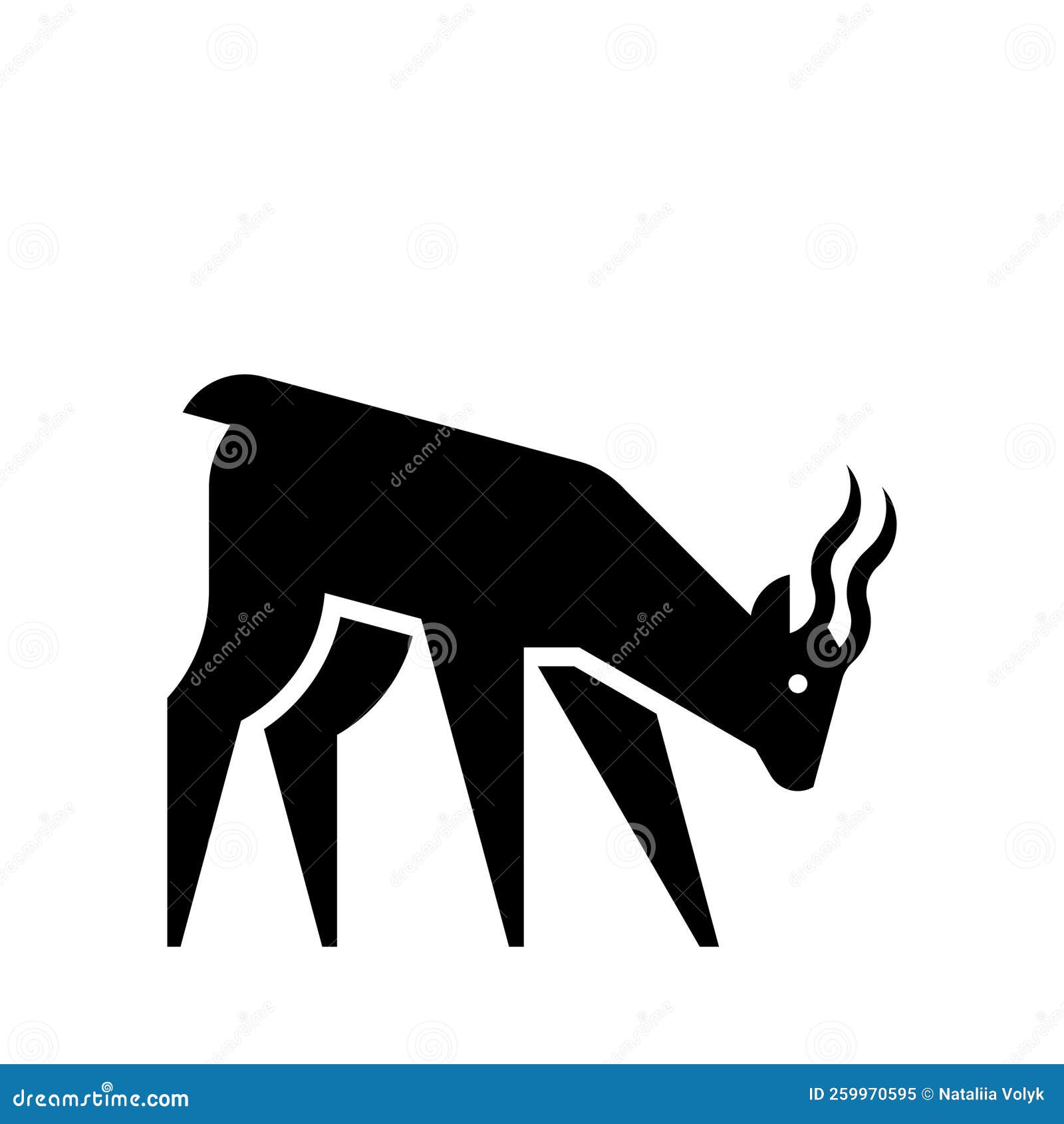 Set Of Kudu, Kudu Logo Cartoon Vector | CartoonDealer.com #260022777