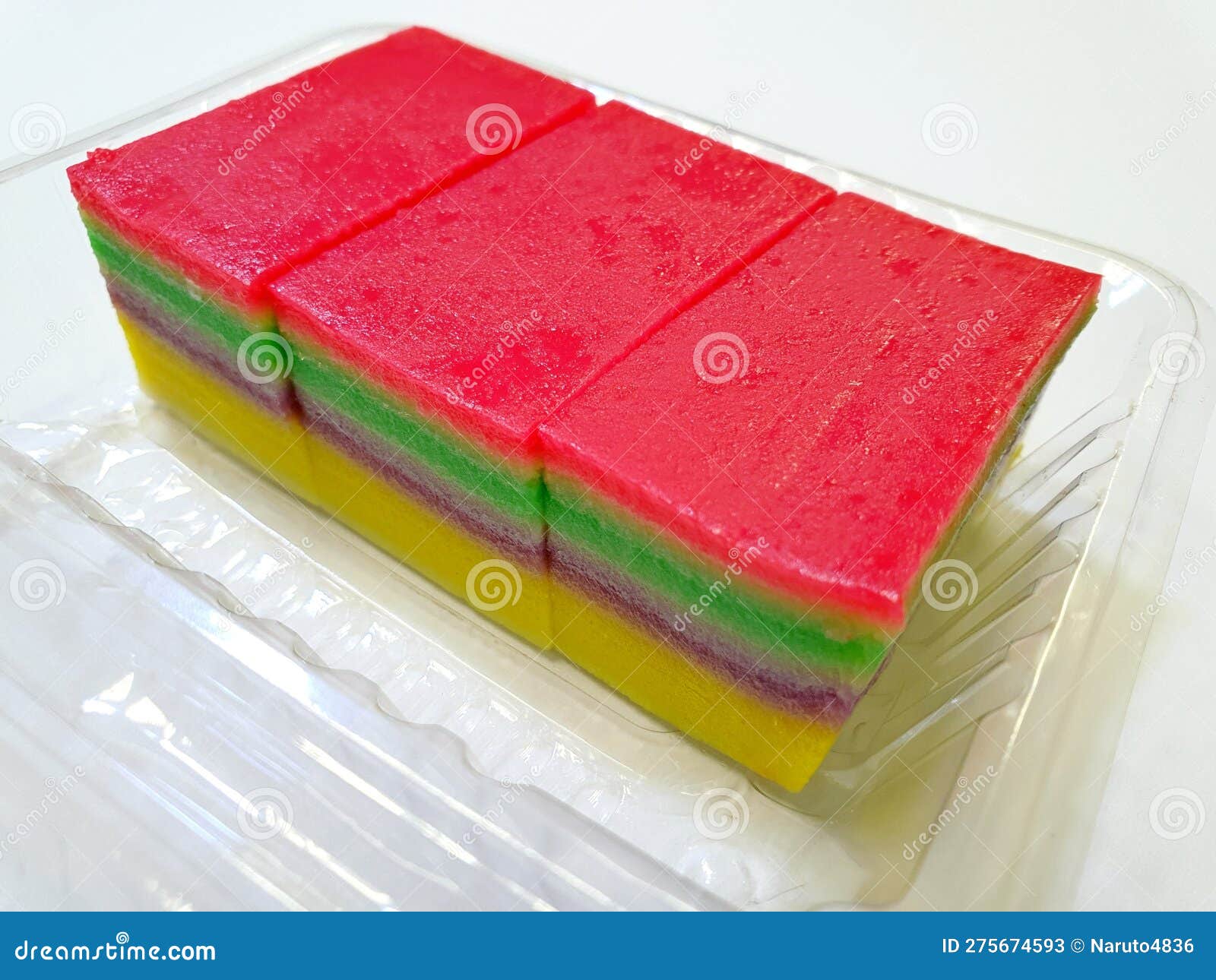 Kueh lapis stock image. Image of sweetness, meal, pink - 275674593