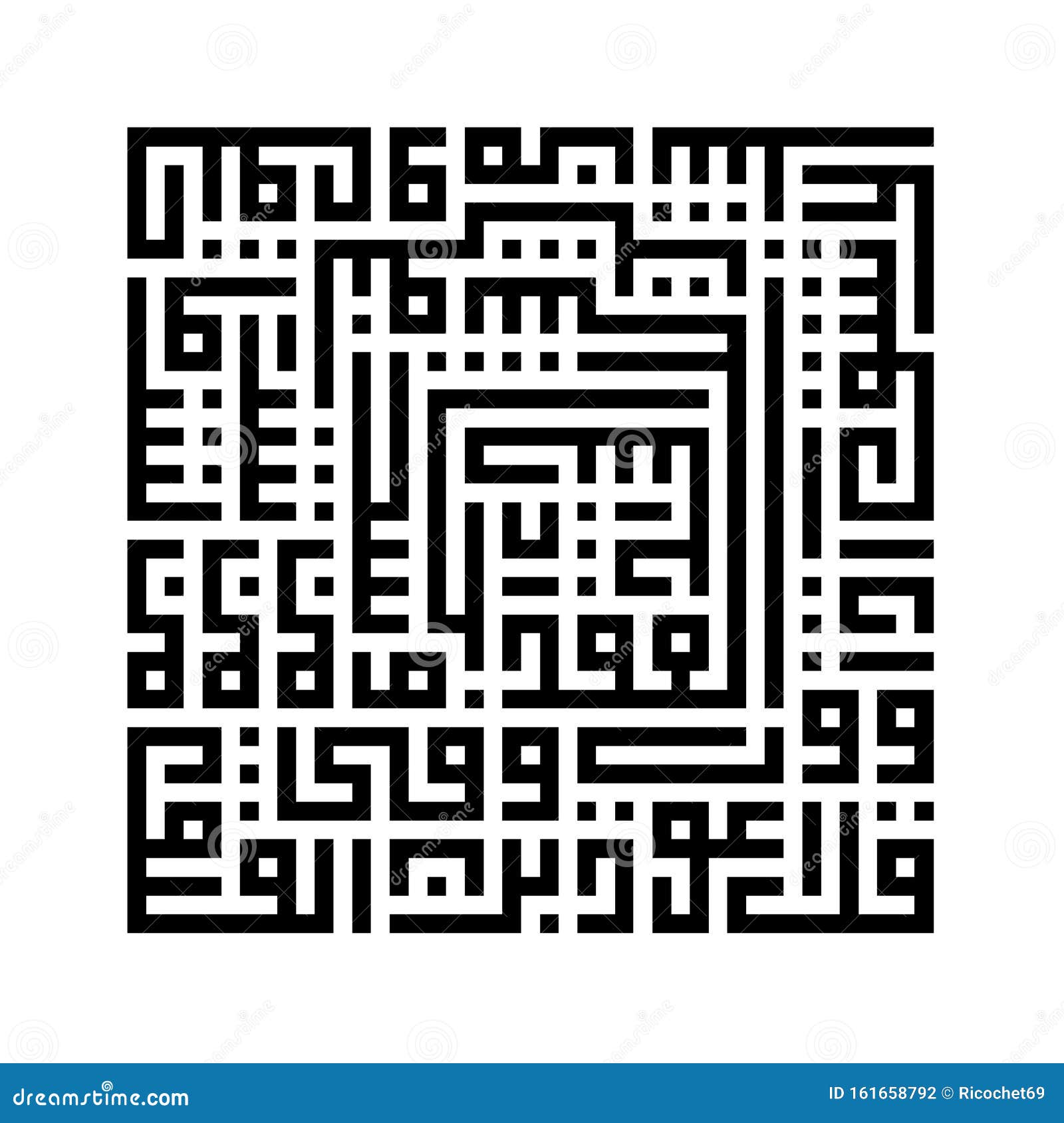 Kufic Pattern Symbol Royalty-Free Stock Photography | CartoonDealer.com ...