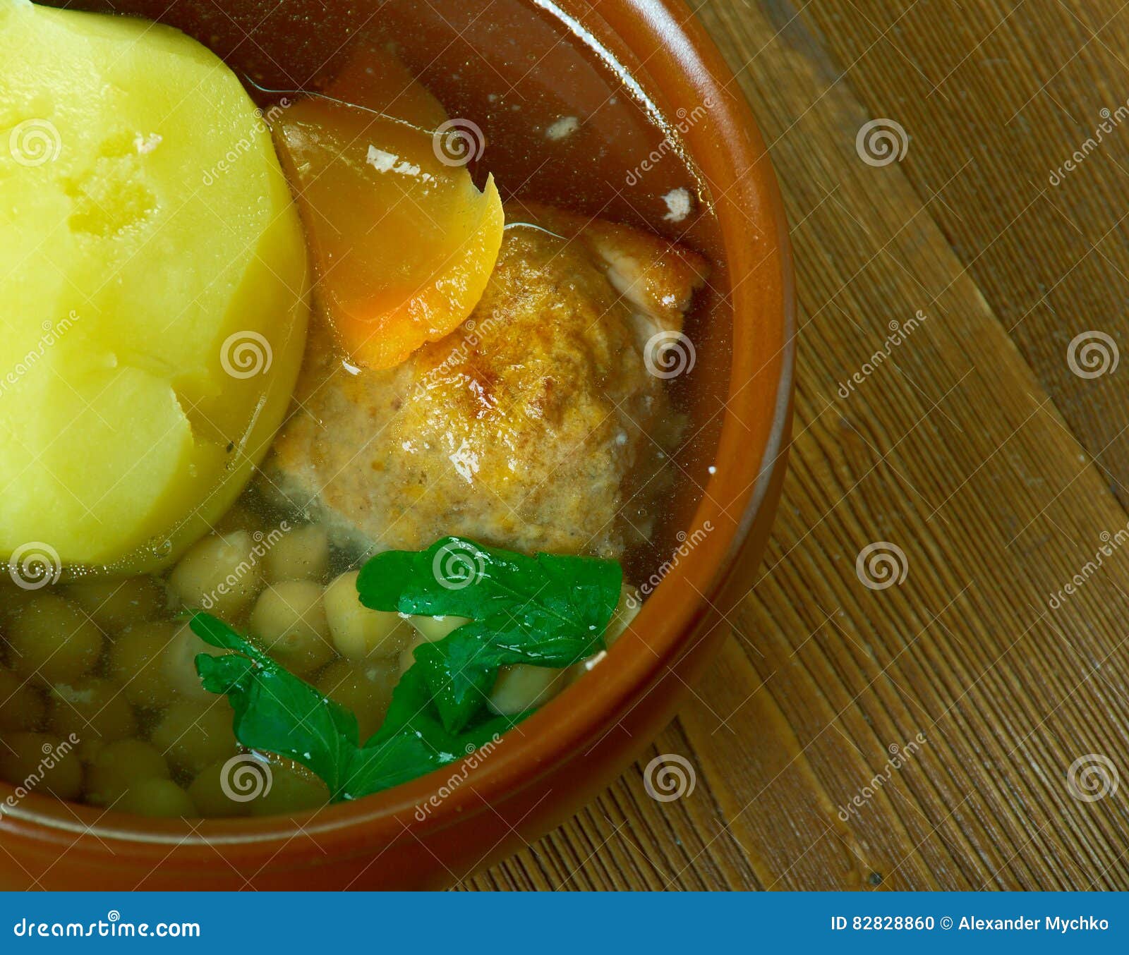 Kufta bozbash stock photo. Image of chickpeas, dinner - 82828860