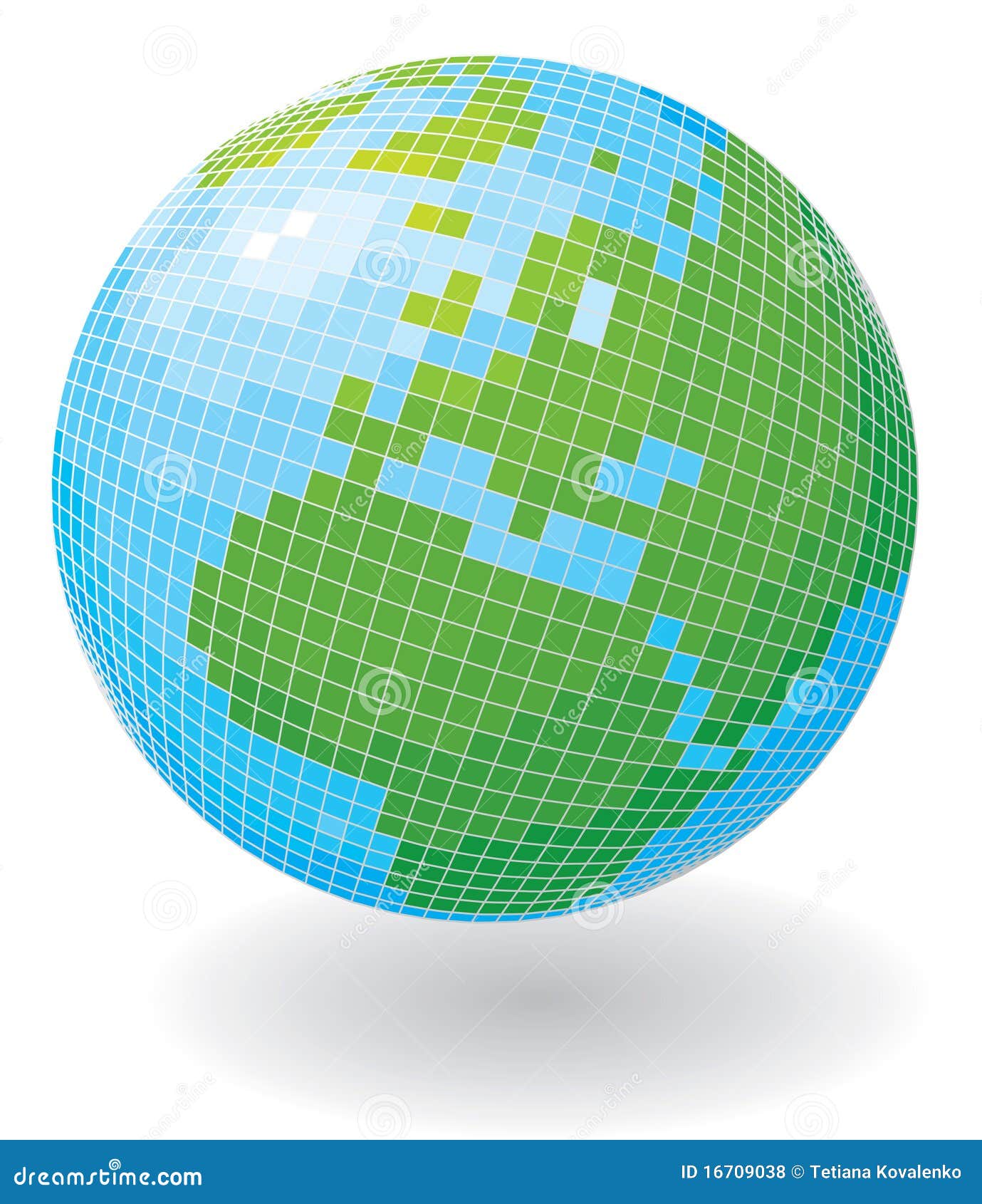 Kugel in Form Einer Discokugel. Vektor Abbildung - Illustration von ...