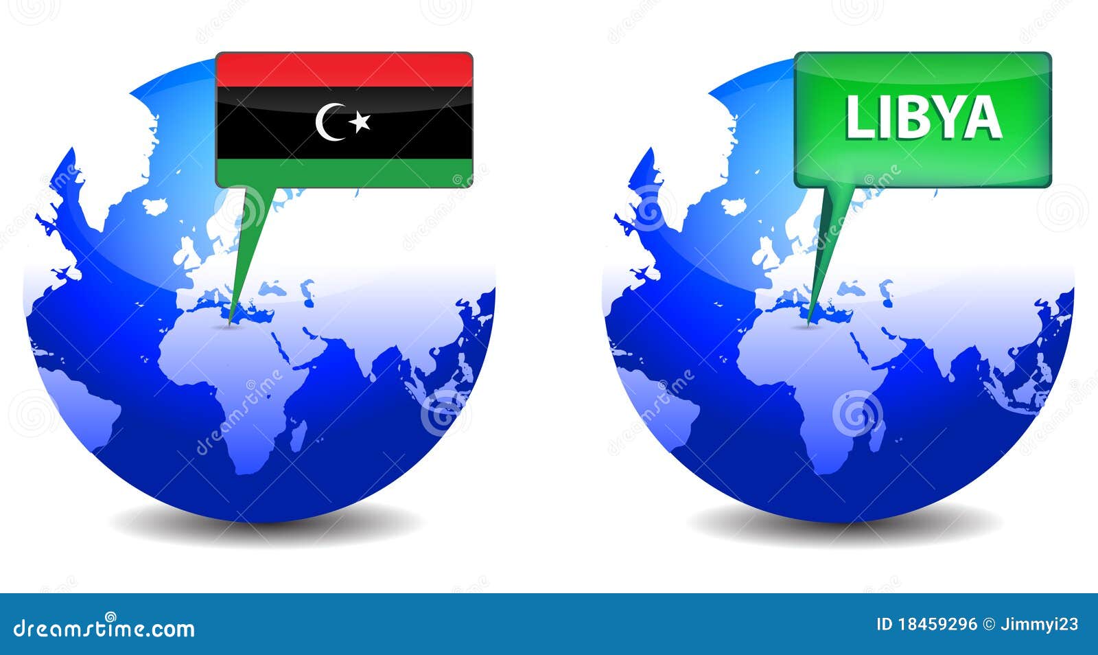 Kugel mit Libyer vektor abbildung. Illustration von nation - 18459296