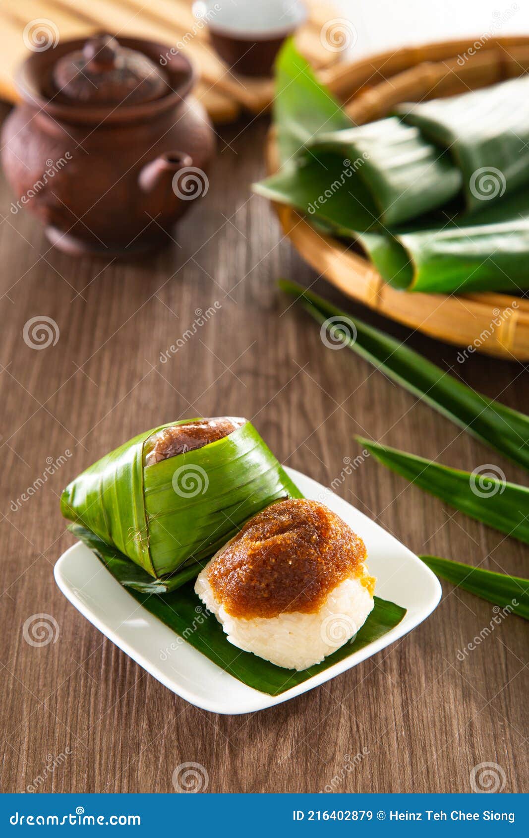 Kuih Pulut Inti Traditional Malaysian Nyonya Sweet Dessert It Is Made Of Steamed Glutinous
