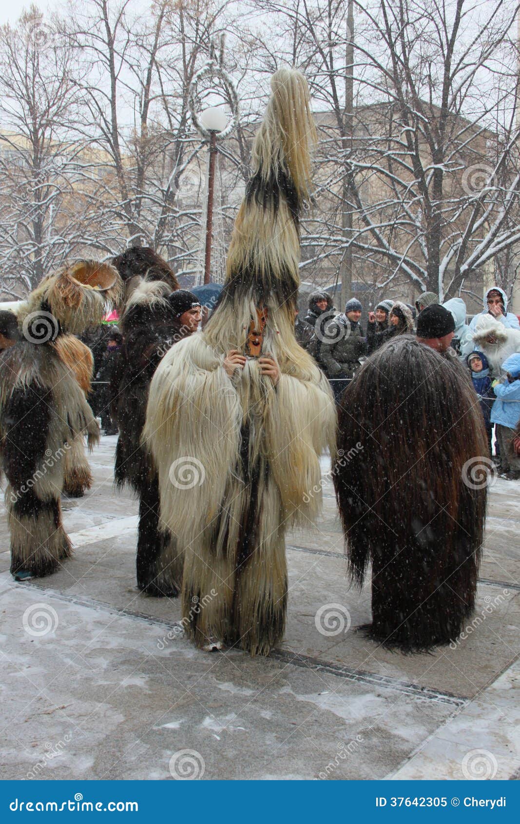 Kukeri Traditional Bulgarian Ritual Editorial Image - Image of cold ...