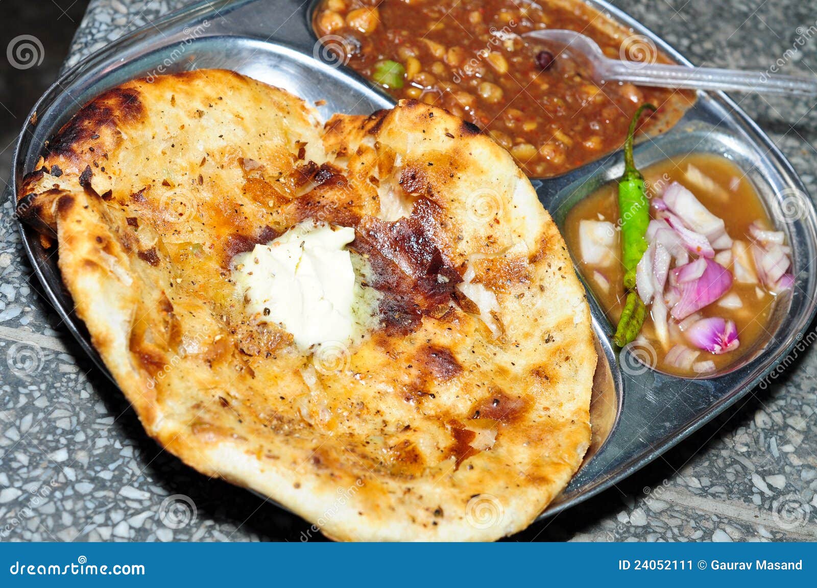 Kulcha Chole stock image. Image of dish, hotel, curry - 24052111