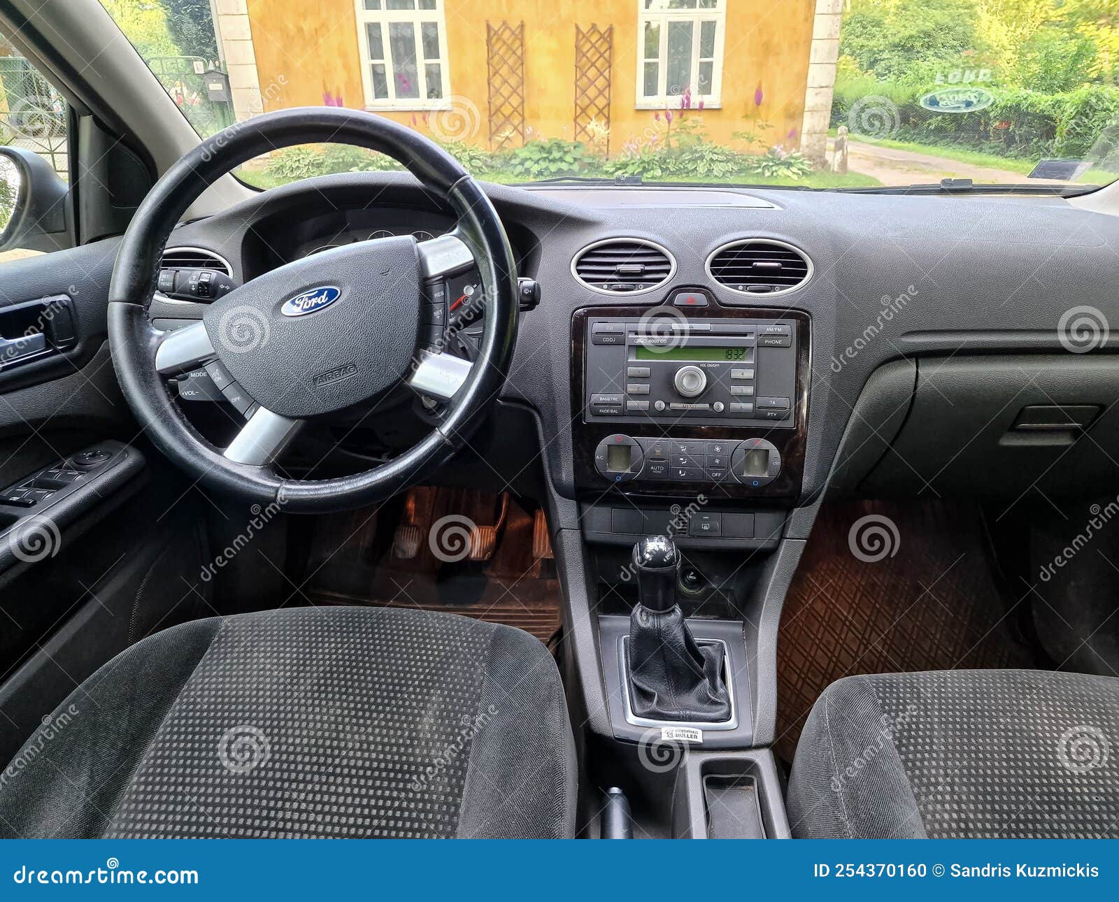 Kuldiga, Latvia - August 3, 2022: Ford Focus Interior with Front Panel ...