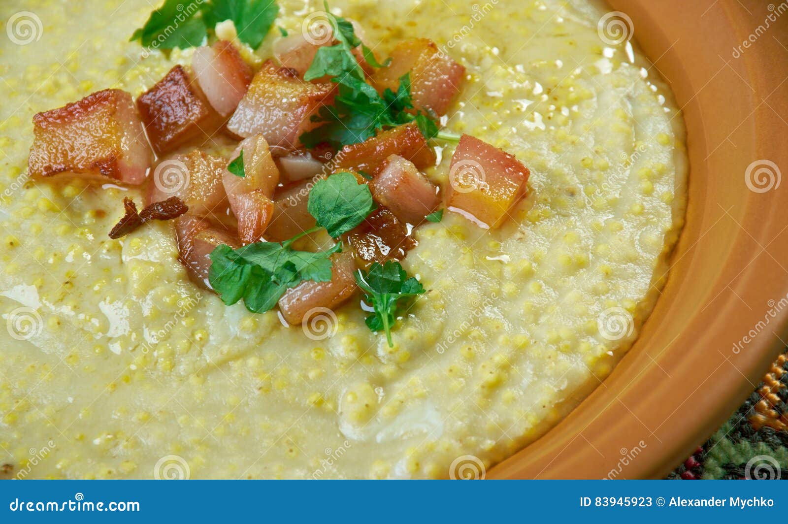 Kulescha stock image. Image of pork, bacon, mountains - 83945923