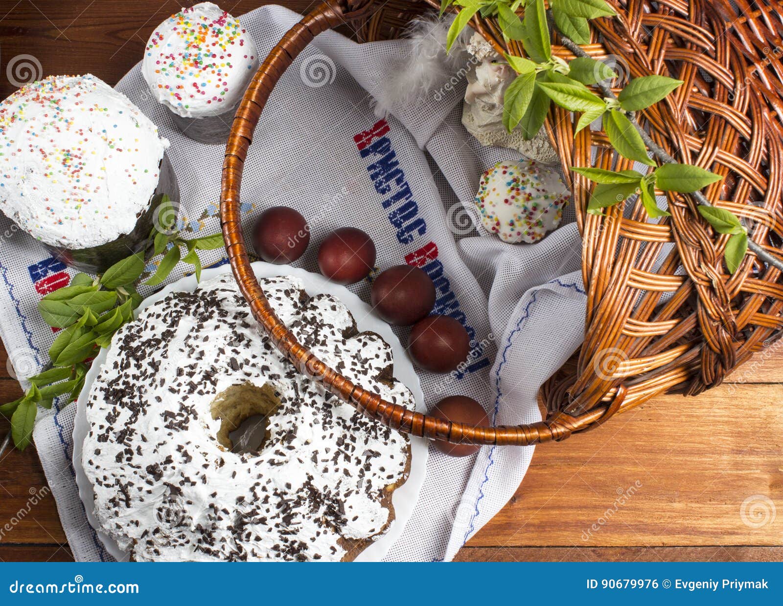 Kulich stock photo. Image of celebration, christianity - 90679976