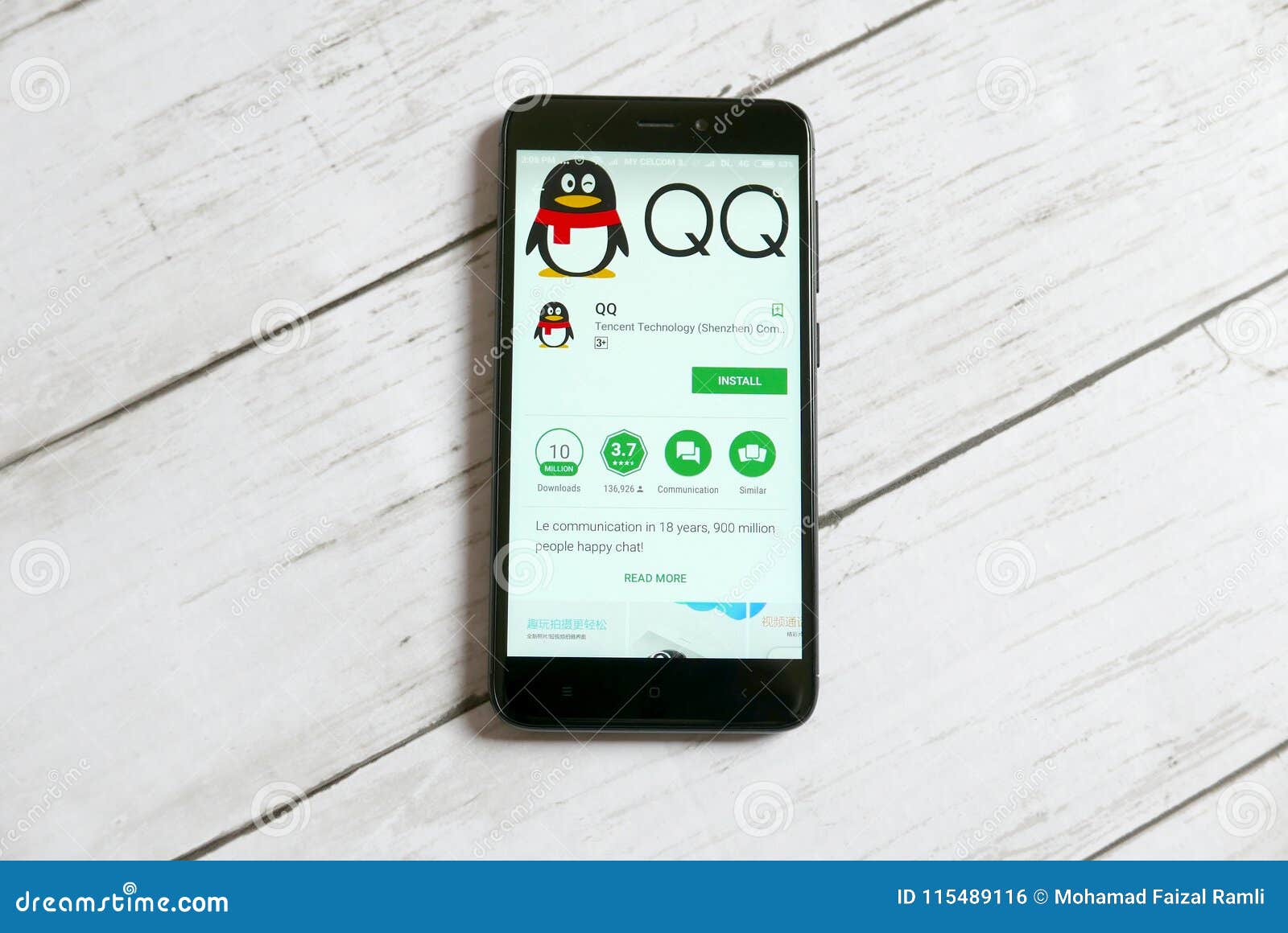 KULIM,MALAYSIA - APRIL 11TH,2018 : QQ Application on an Android Google ...