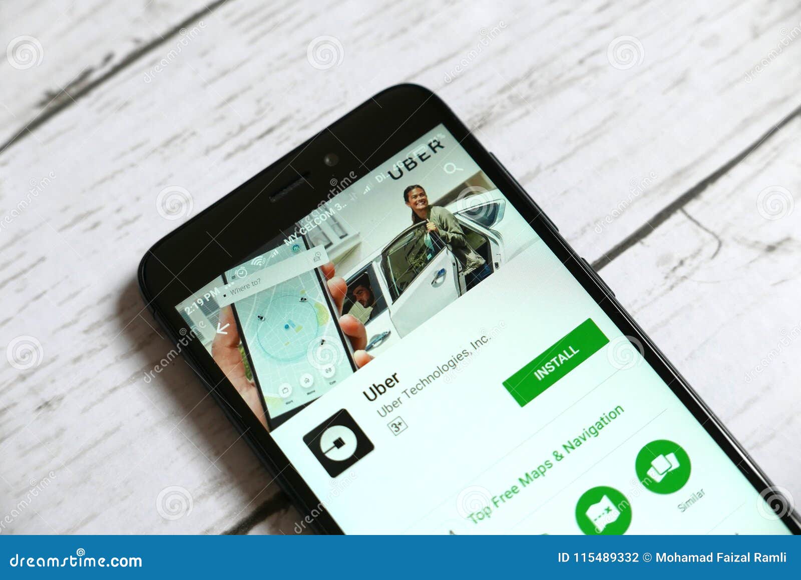 KULIM,MALAYSIA - APRIL 11TH,2018 : Uber Application on Android Google ...