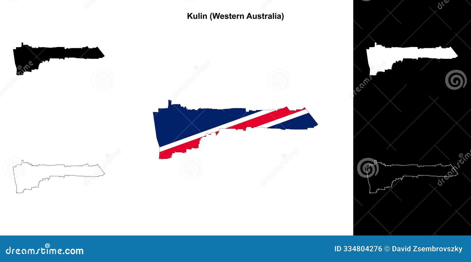 Kulin outline map stock illustration. Illustration of outline - 334804276