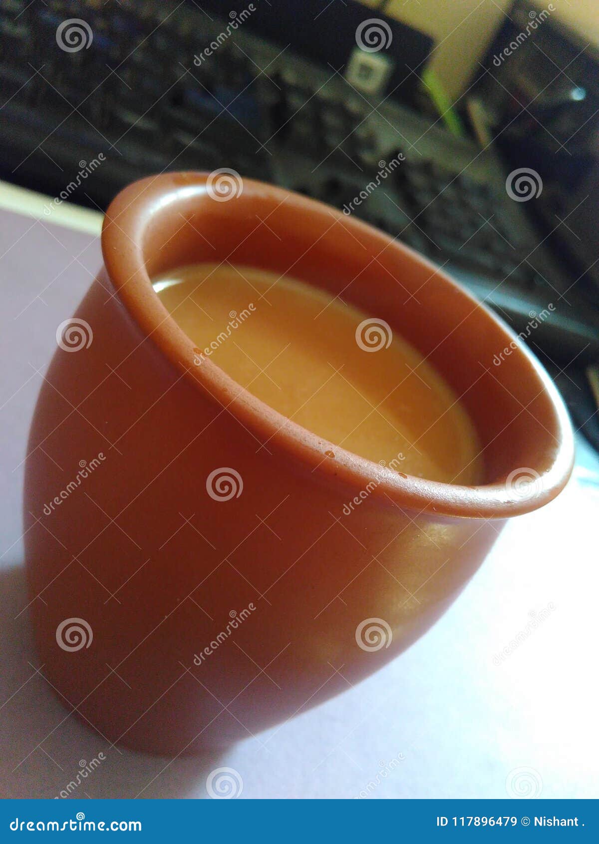 Kullhar tea Indian Chai stock image. Image of served - 117896479