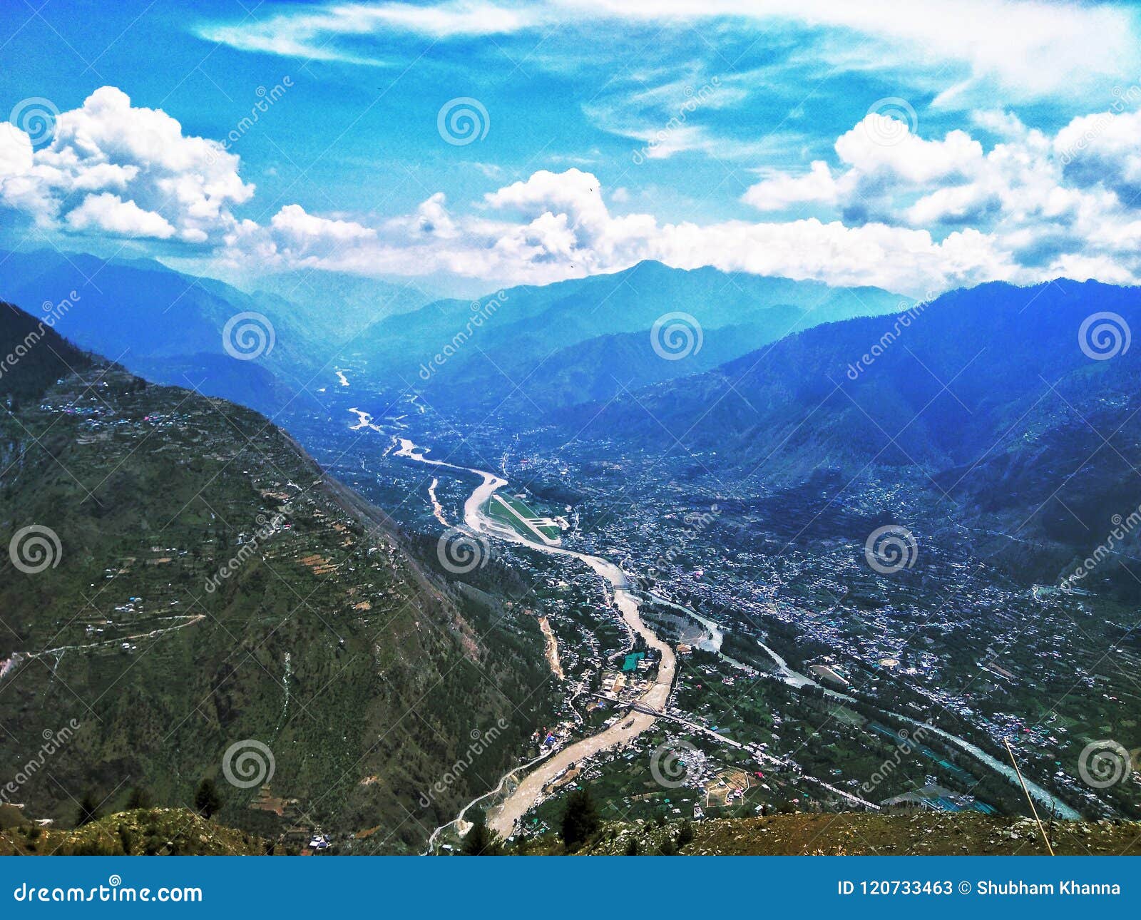Kullu Beautiful Nature Love View Indian Beauty Stock Image - Image of ...