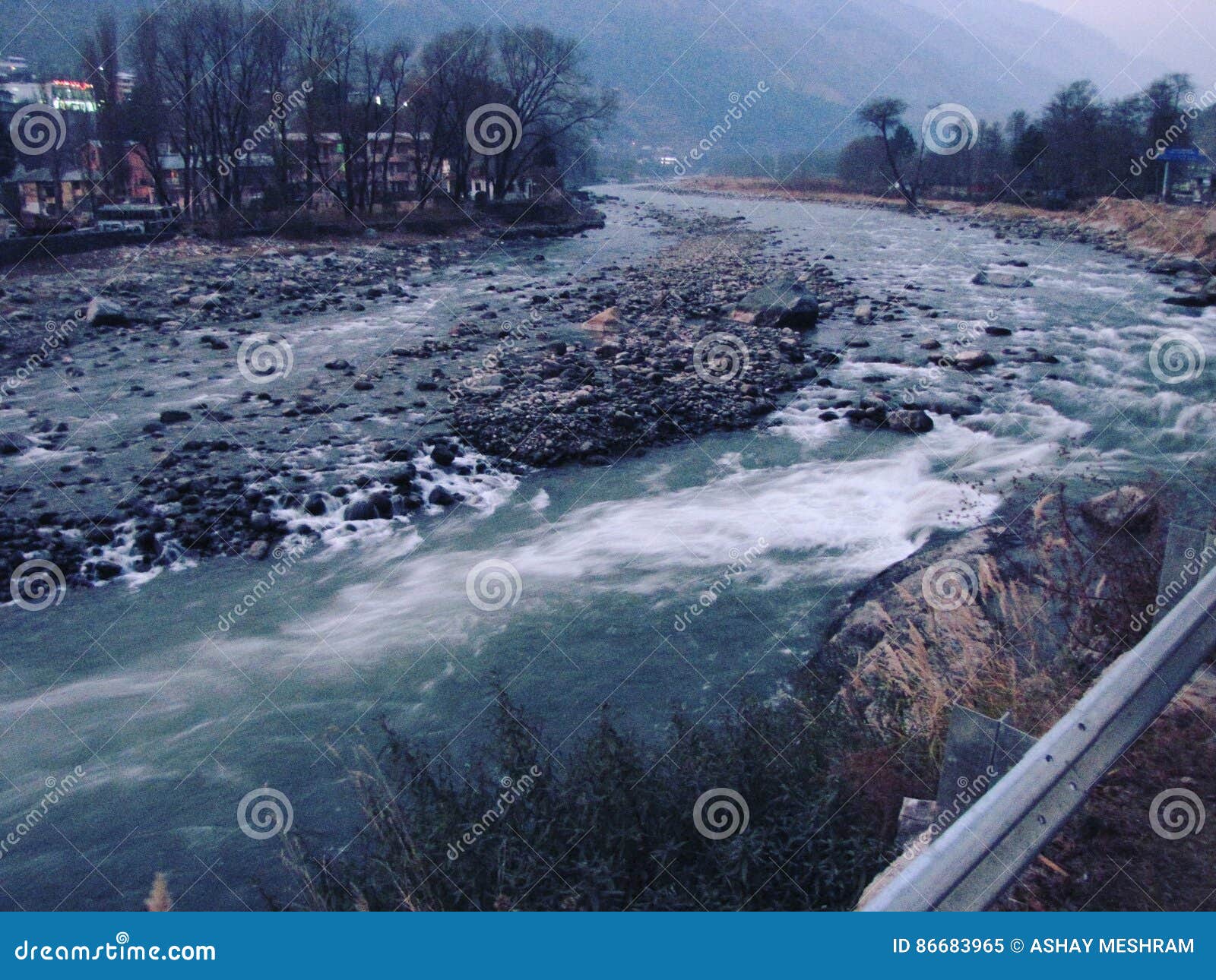 Kullu River stock image. Image of cold, winter, water - 86683965