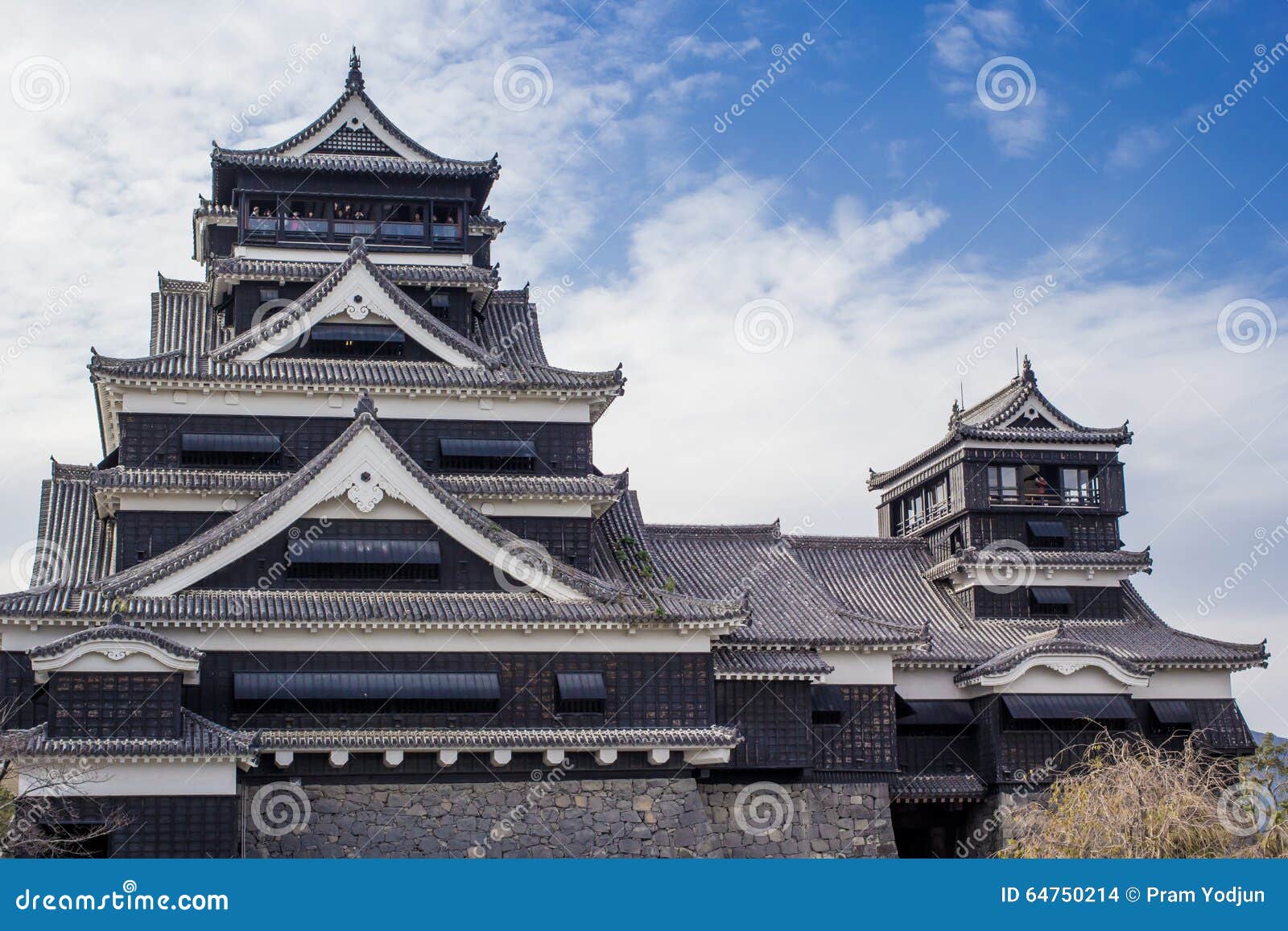 Kumamoto castle stock photo. Image of kumamoto, summer - 64750214