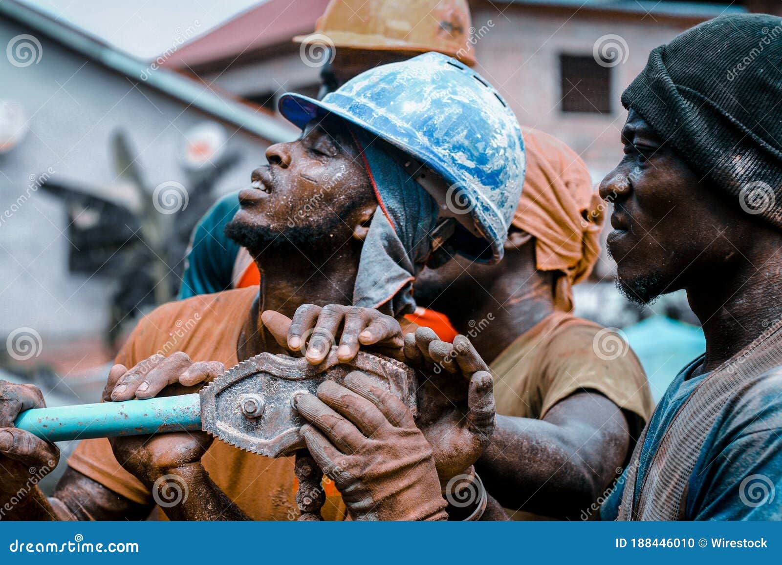 KUMASI, GHANA - Apr 20, 2020: Men at Work Editorial Image - Image of ...