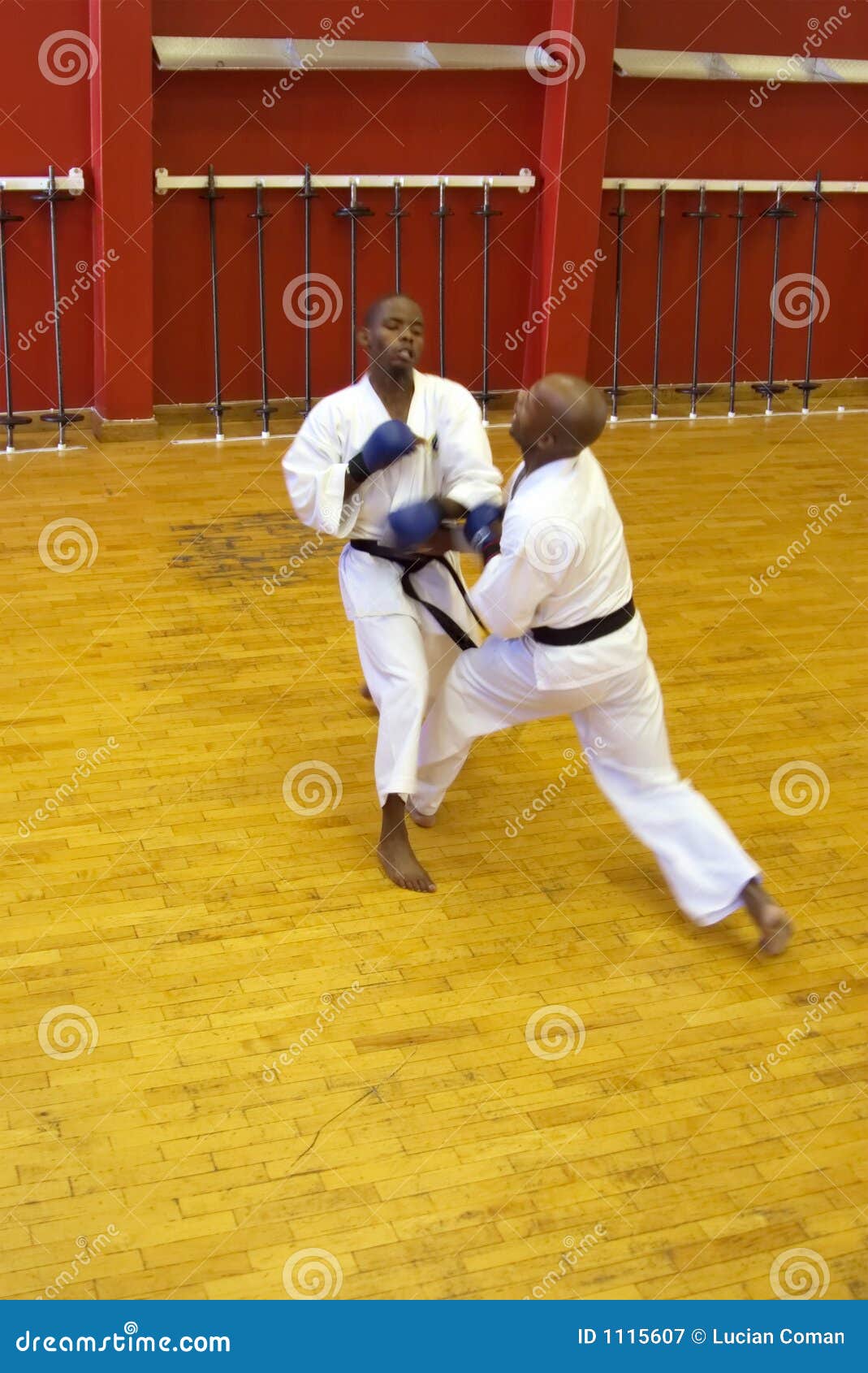 Kumite karate fight stock image. Image of sport, hall - 1115607