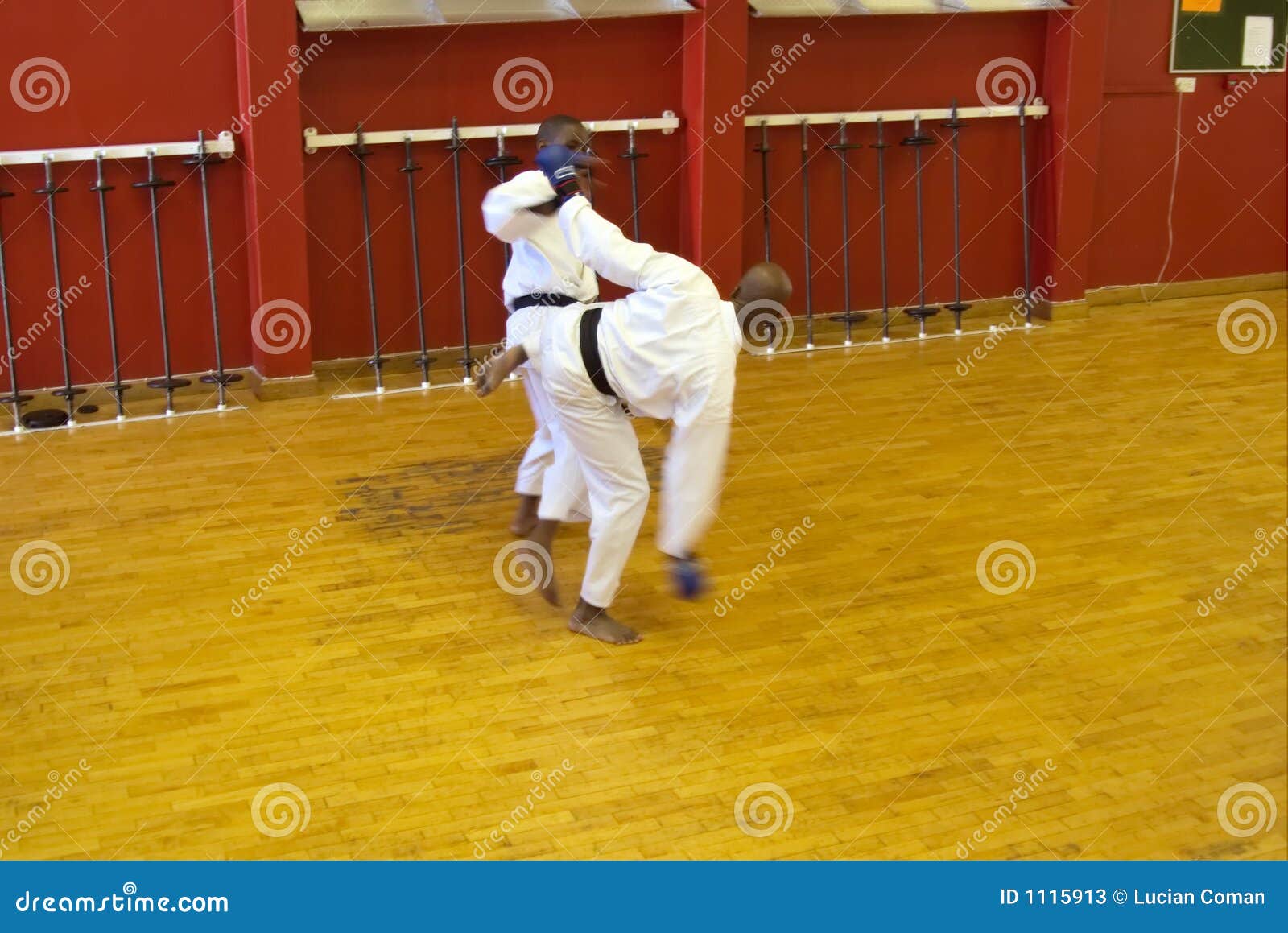 Kumite Karate fight stock image. Image of sports, competitive - 1115913