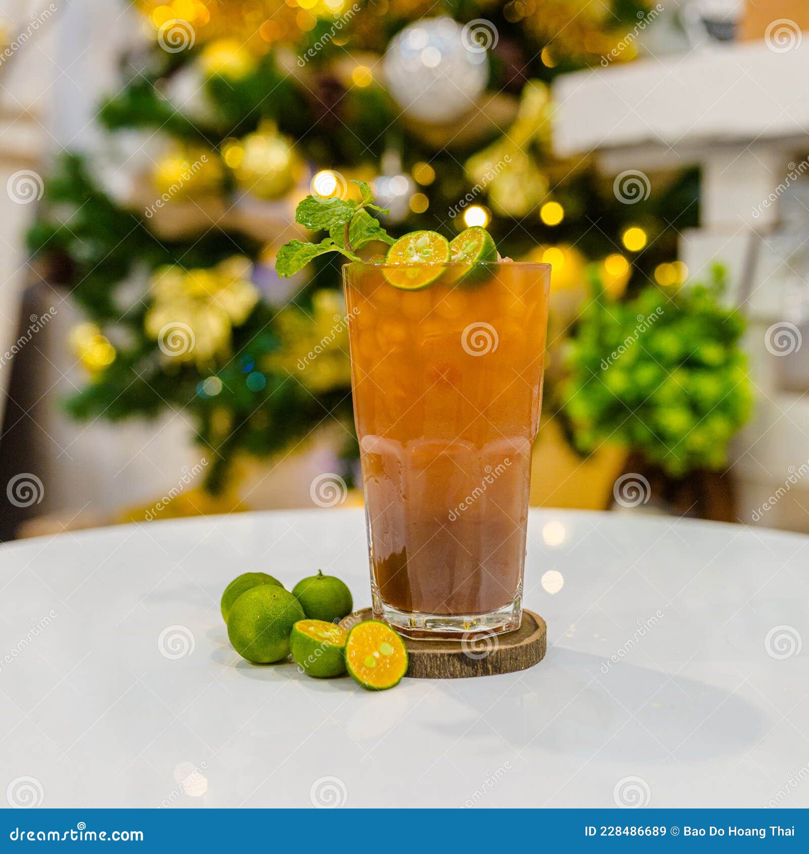 Kumquat Tea stock image. Image of glass, dish, plant - 228486689