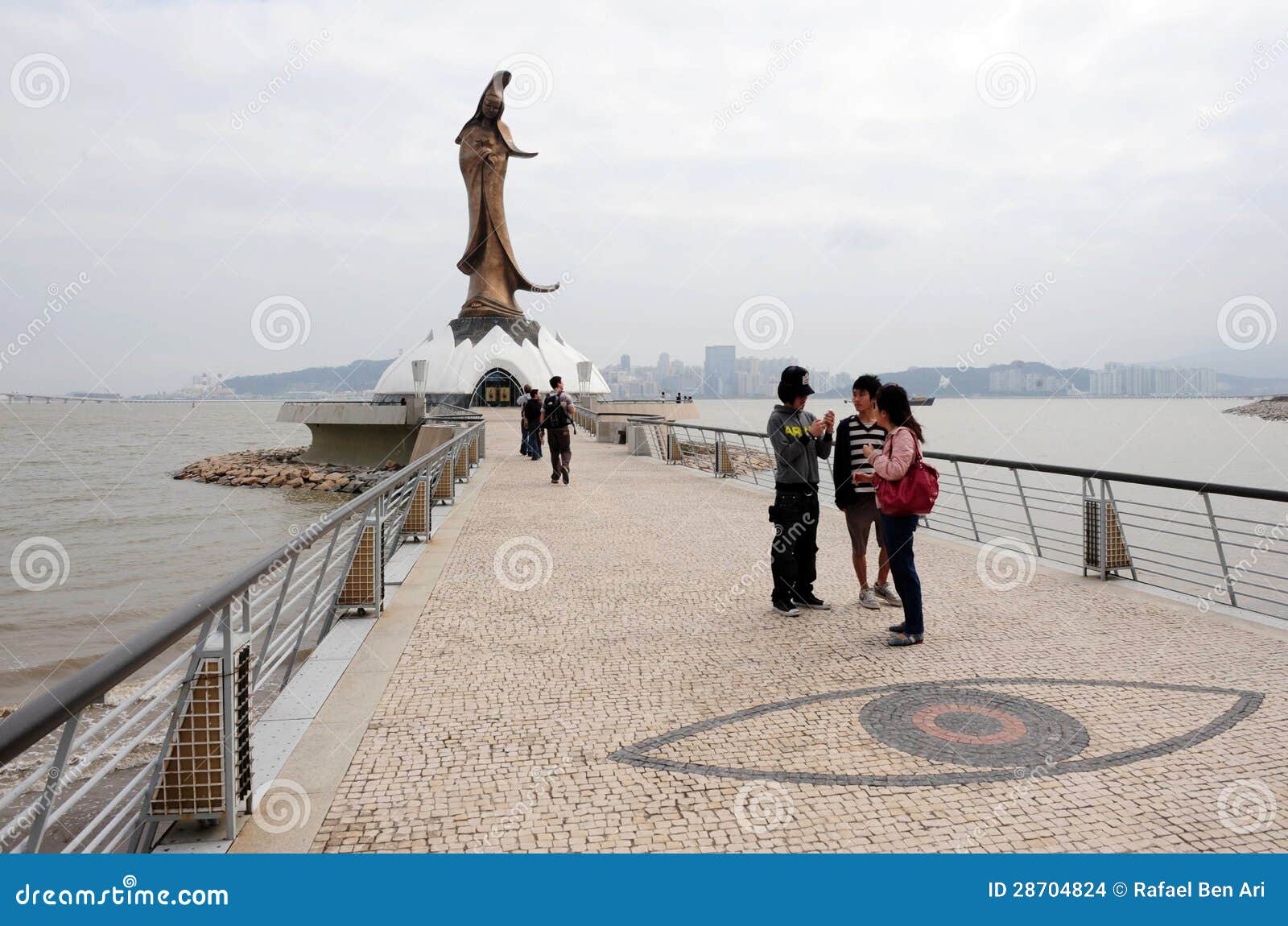 Kun Iam Statue Goddess of Mercy in Macau Editorial Stock Image - Image ...