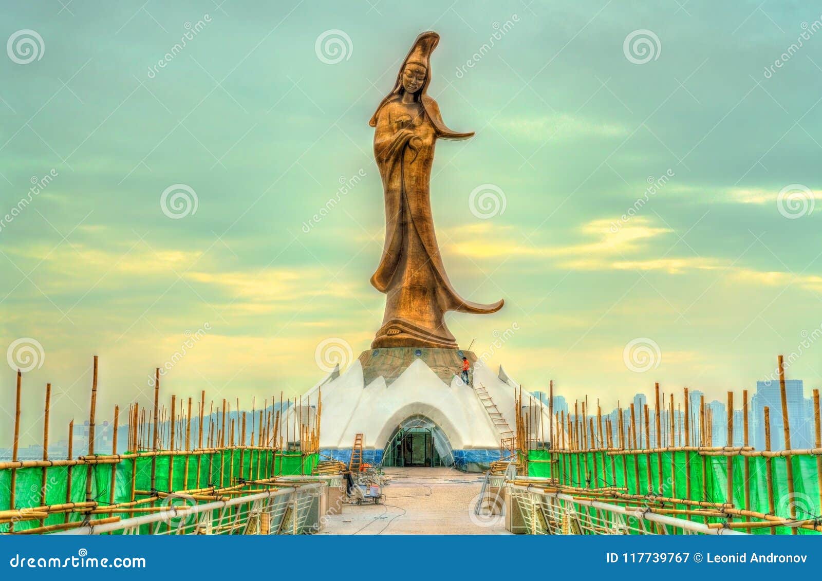 Kun Iam Statue in Macau, China Stock Image - Image of avalokitasvara ...