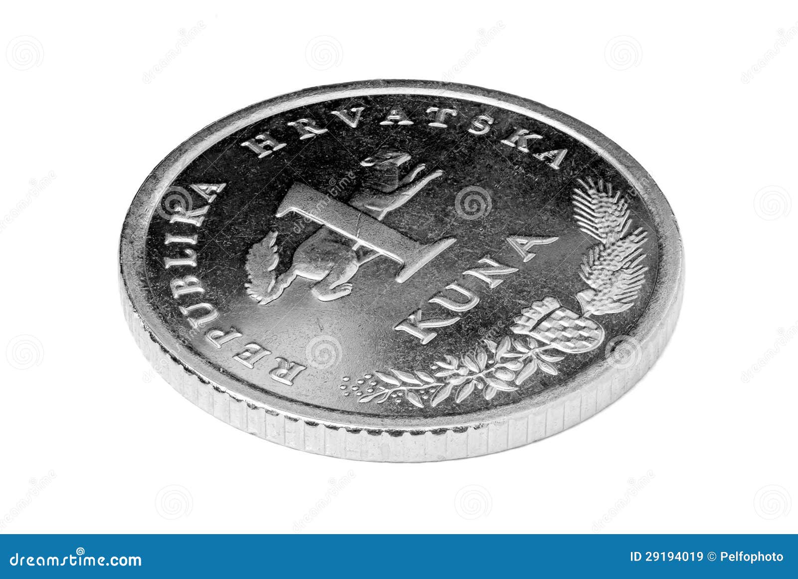 Kuna croata. imagen de archivo. Imagen de primer, metal - 29194019