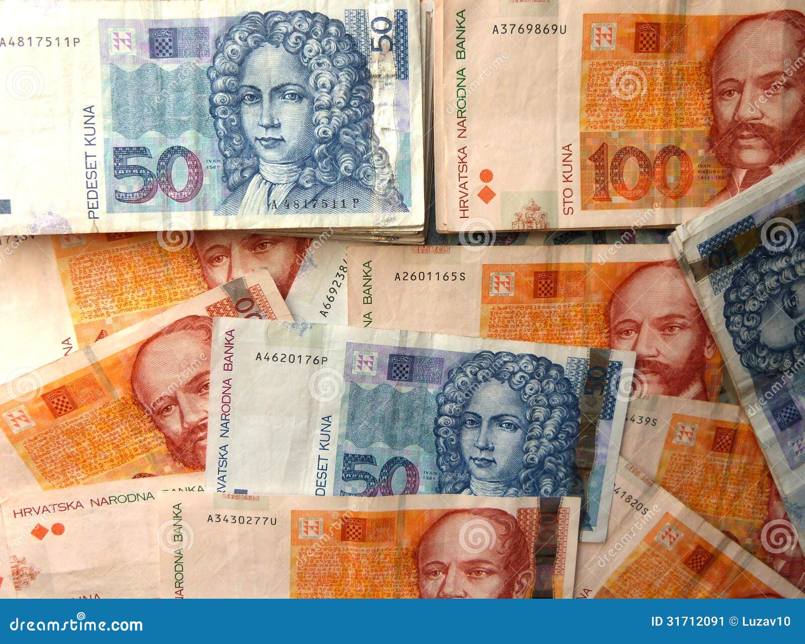 Kuna - valutan av Kroatien fotografering för bildbyråer. Bild av europa ...