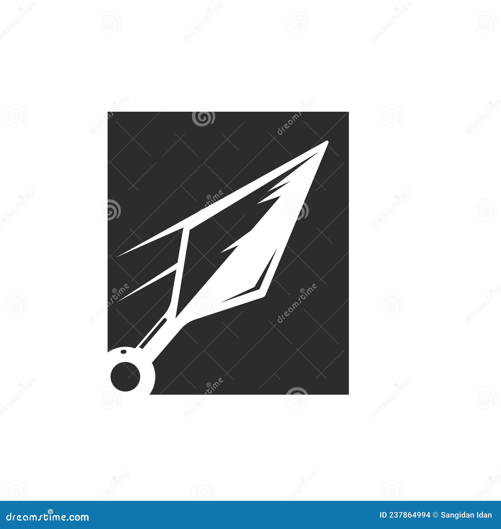 Paper Kunai Template