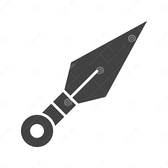 Kunai icon vector image. stock vector. Illustration of vector - 297603519