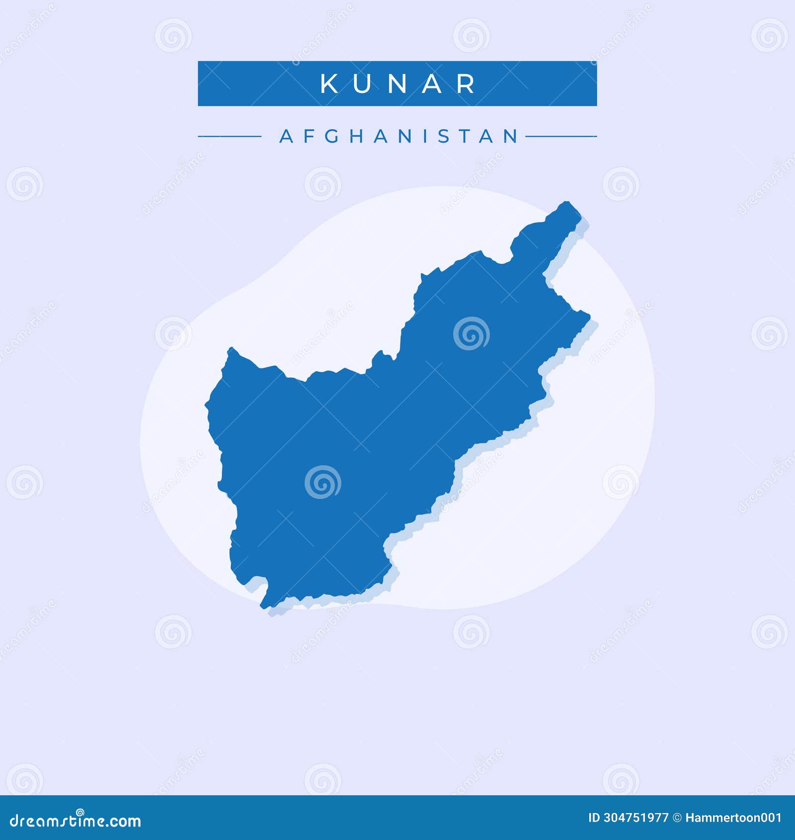 Vector Illustration Vector of Kunar Map Afghanistan Stock Vector ...