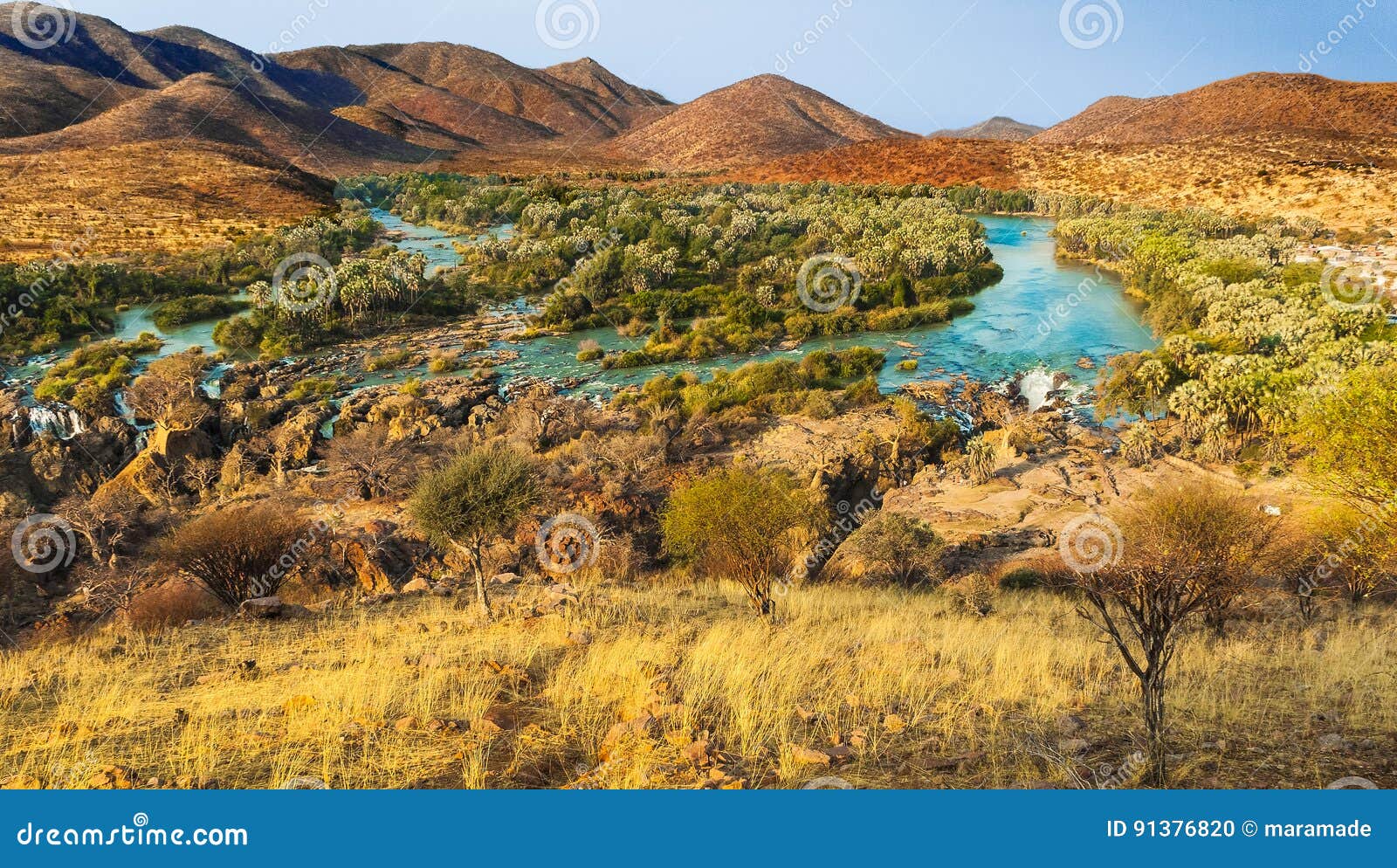Kunene stock photo. Image of kunene, blue, baobab, himba - 91376820