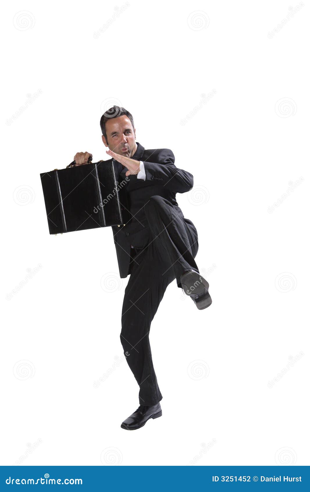 Kung Fu Businessman stock photo. Image of ninja, profession - 3251452