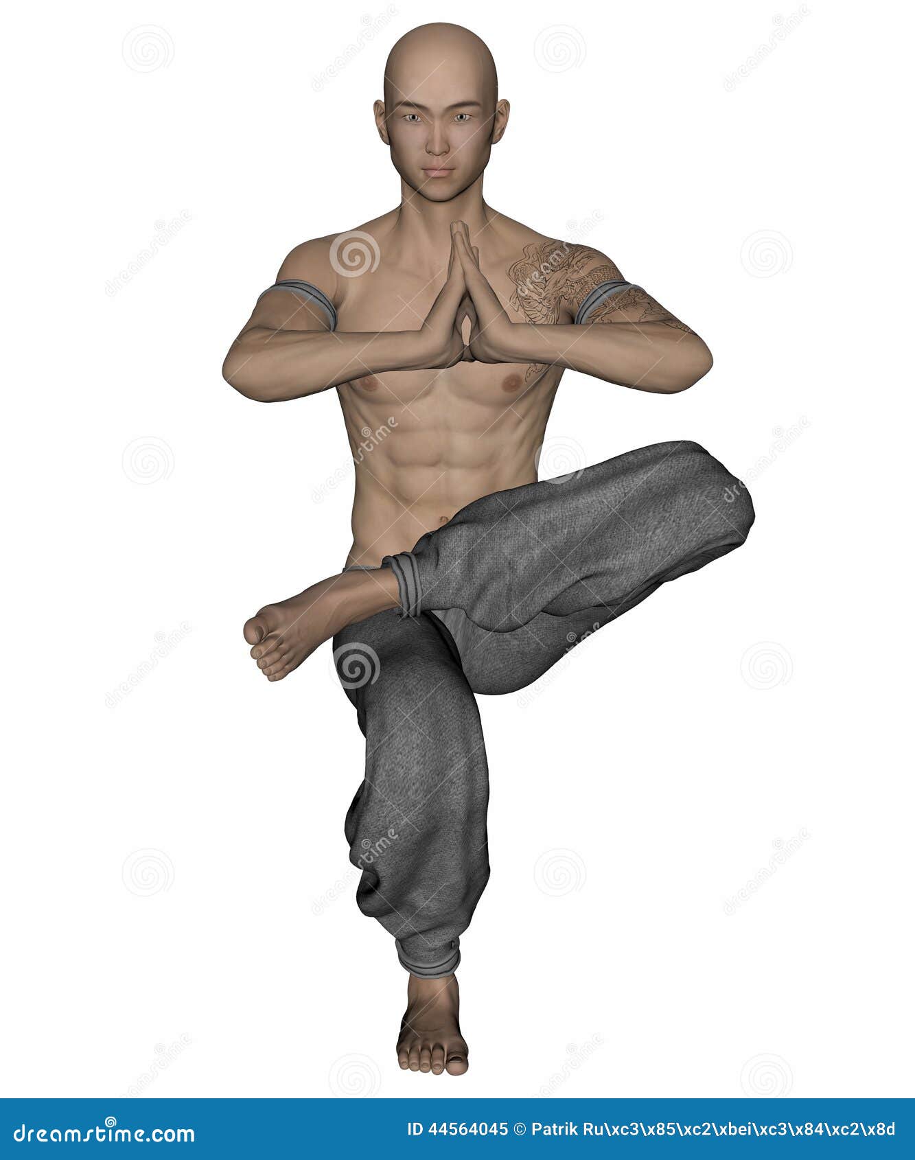 Kung Fu Monk With Nunchaku Royalty-Free Stock Photography ...