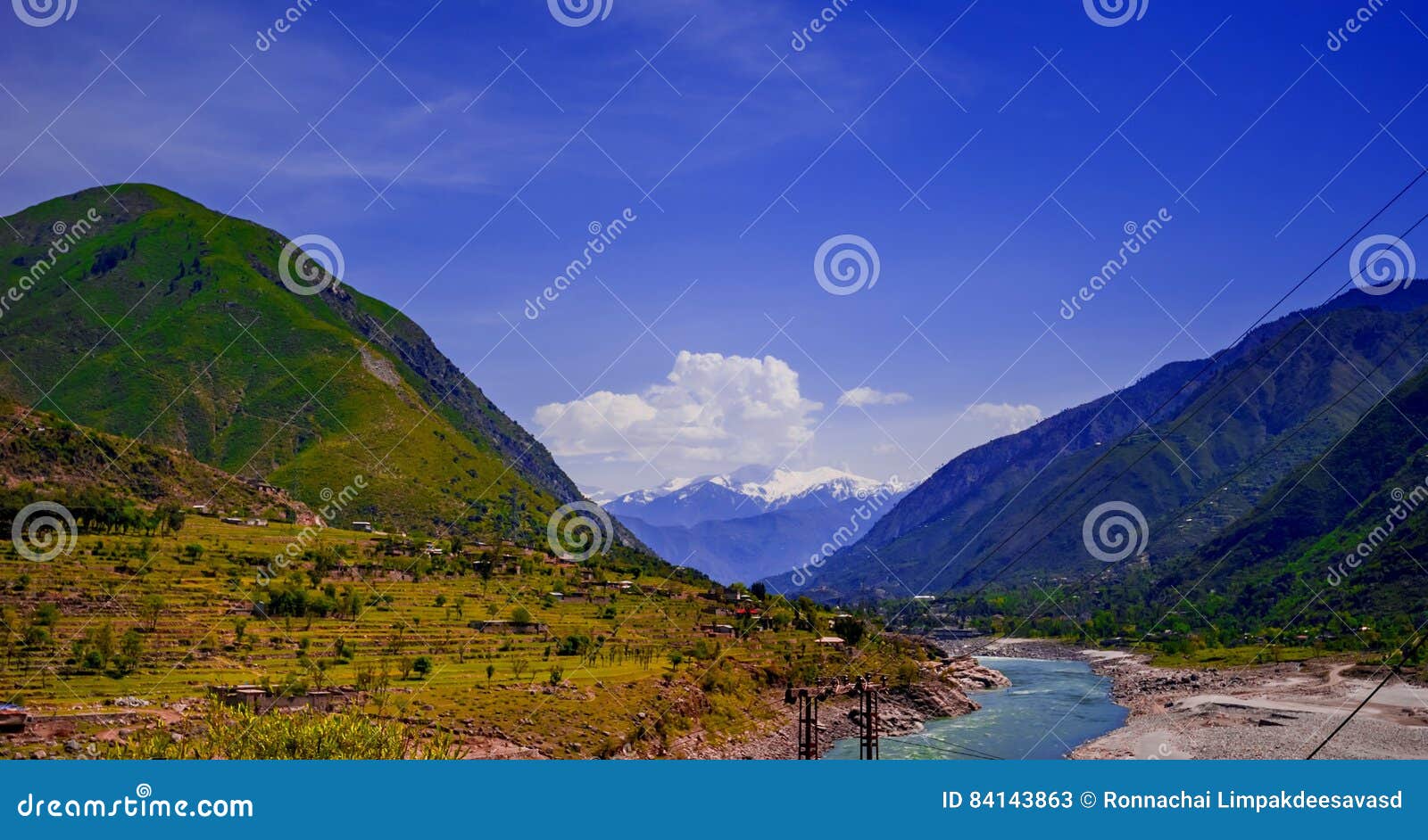 Kunhar River between Naran and Batakundi Stock Image - Image of ...