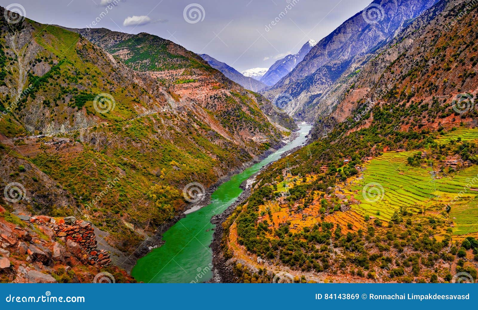 Kunhar River between Naran and Batakundi Stock Image - Image of ...
