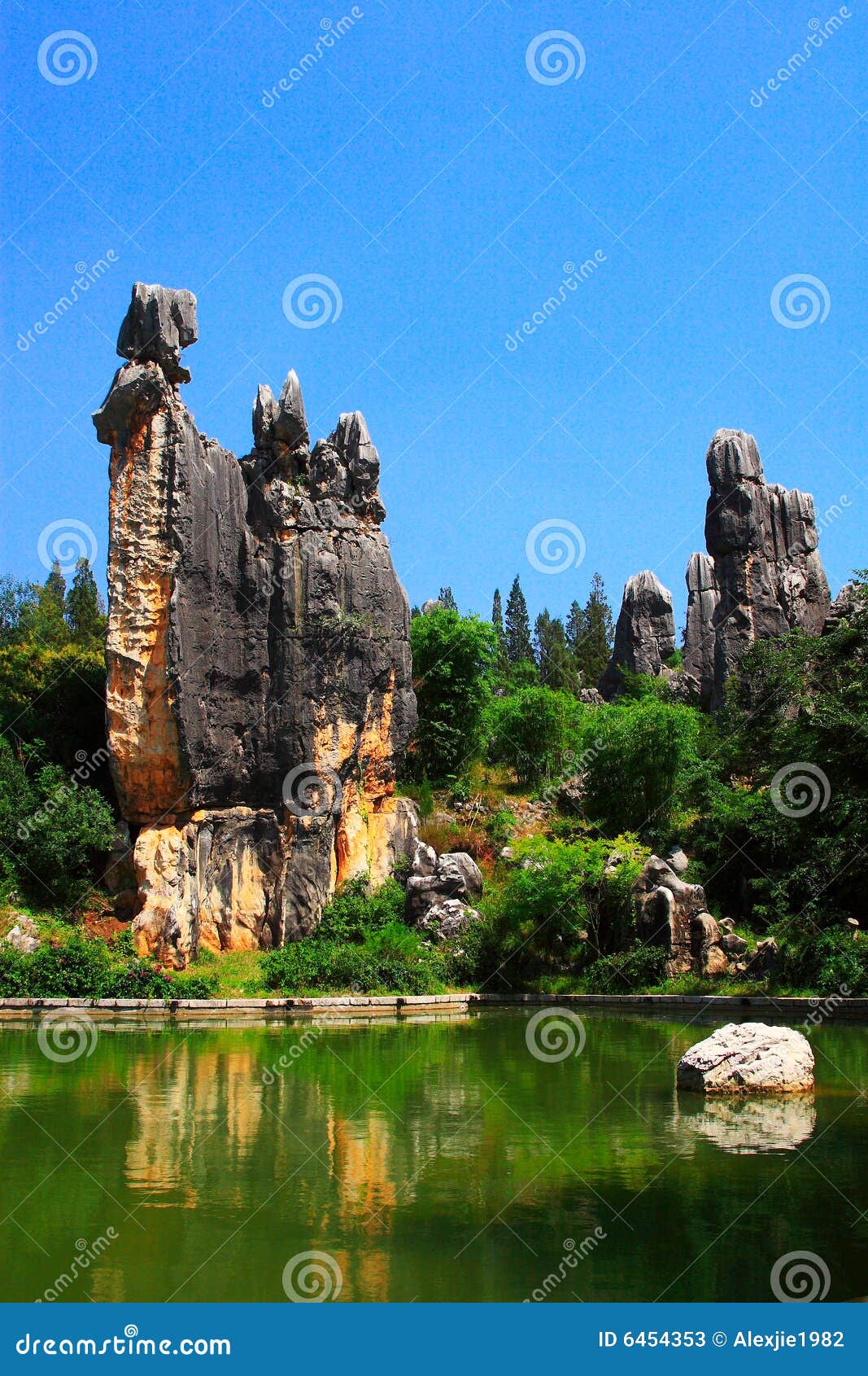 Kunming Stone stock image. Image of cloud, parks, beautiful - 6454353