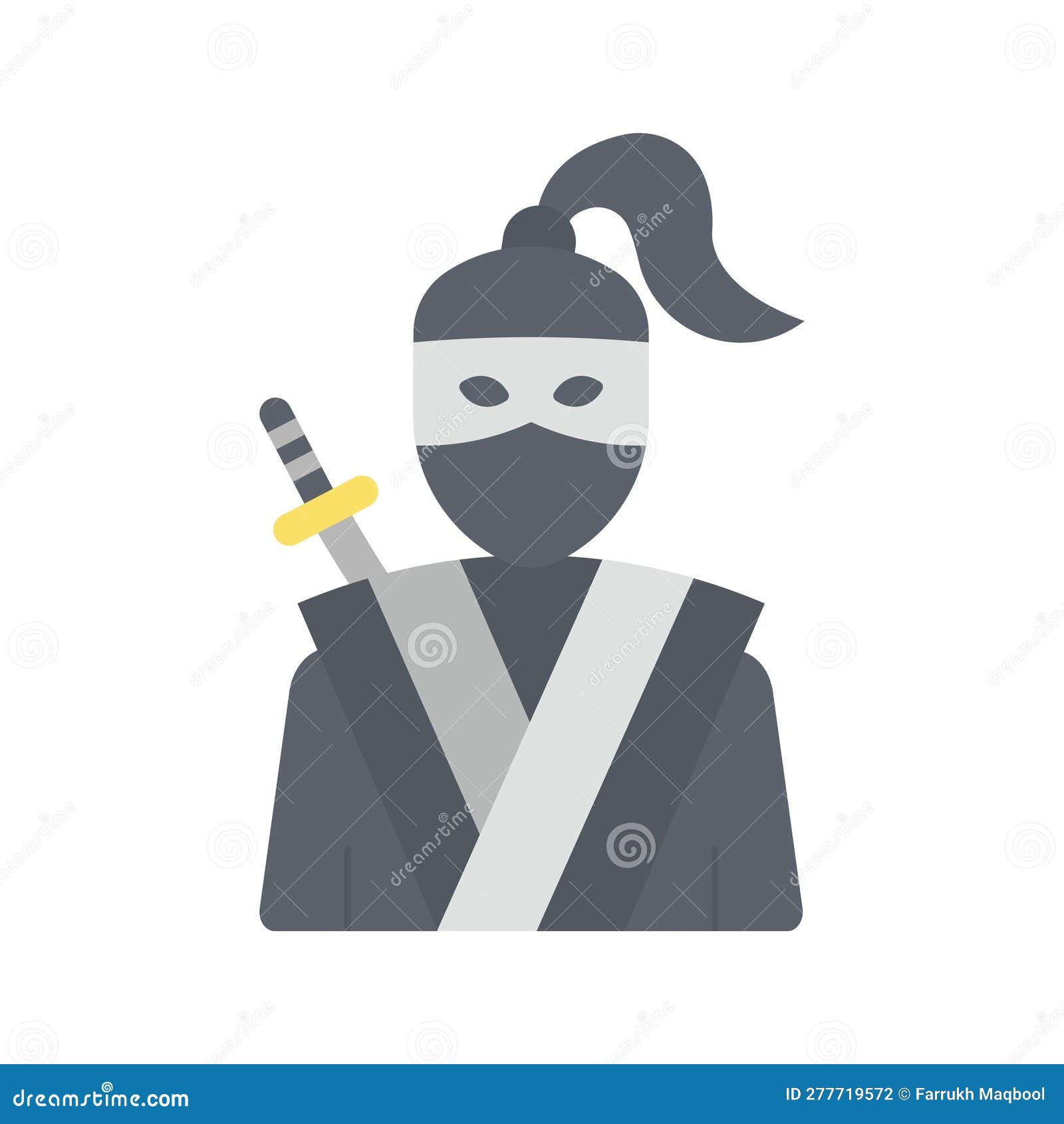 Kunoichi Icon Vector Image. Stock Vector - Illustration of icon ...