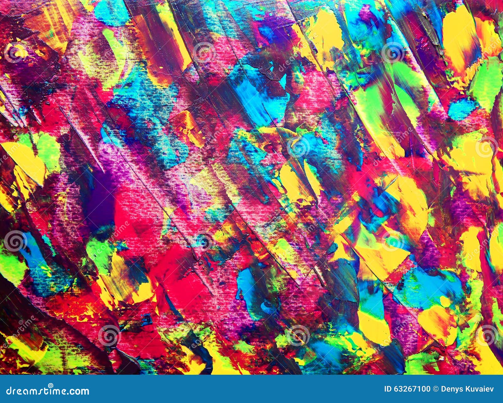 Kunst Abstracte Verf Met Acrylkleuren Stock Illustratie - Illustration ...