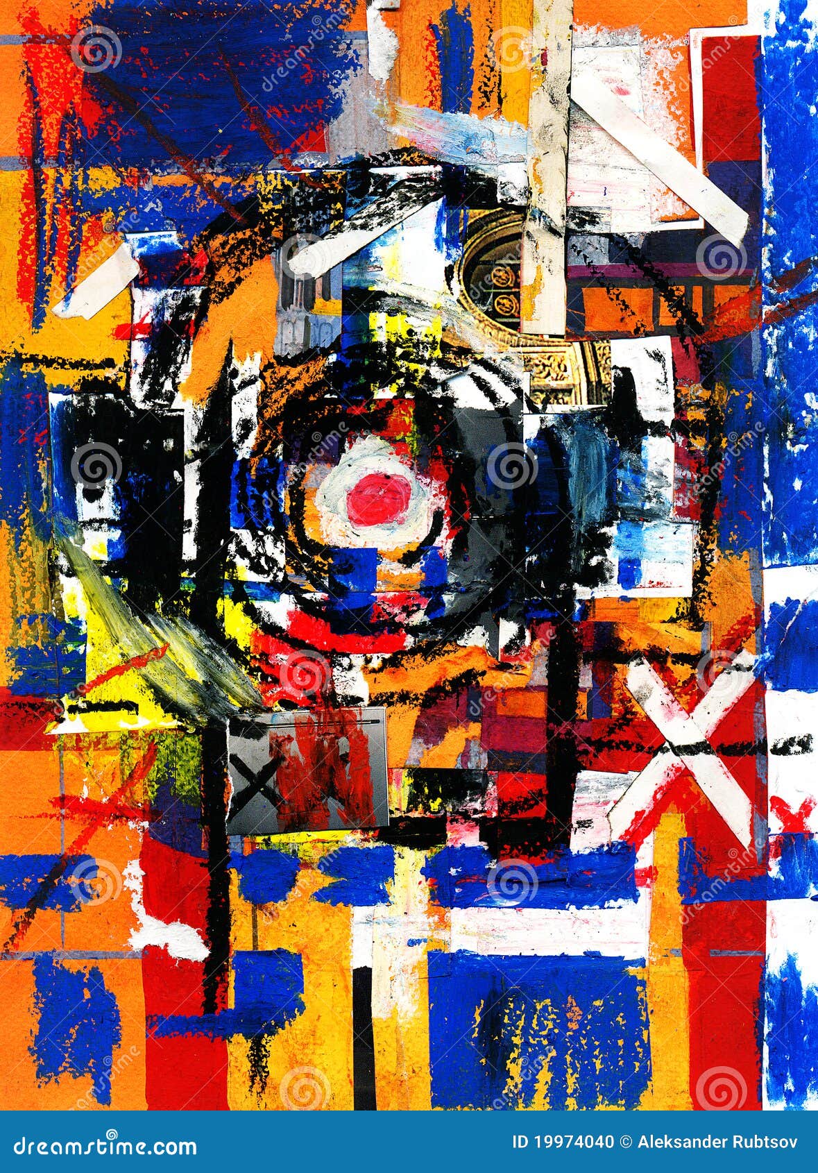 Kunst En Verf En Samenvatting En Kleur Stock Illustratie - Illustration ...