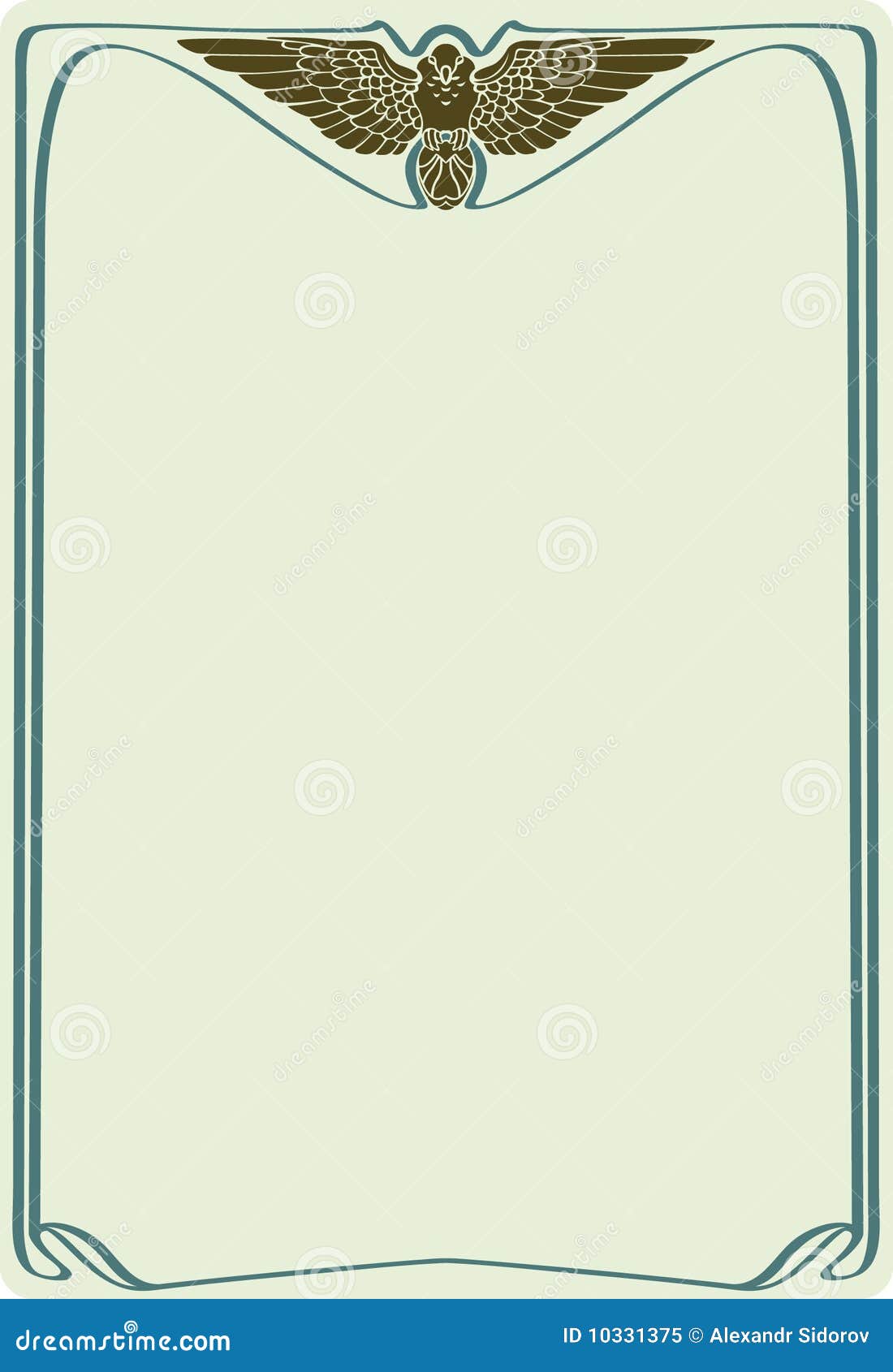 Kunst-nouveau Van Het Kader Vector Illustratie - Illustration of etiket ...