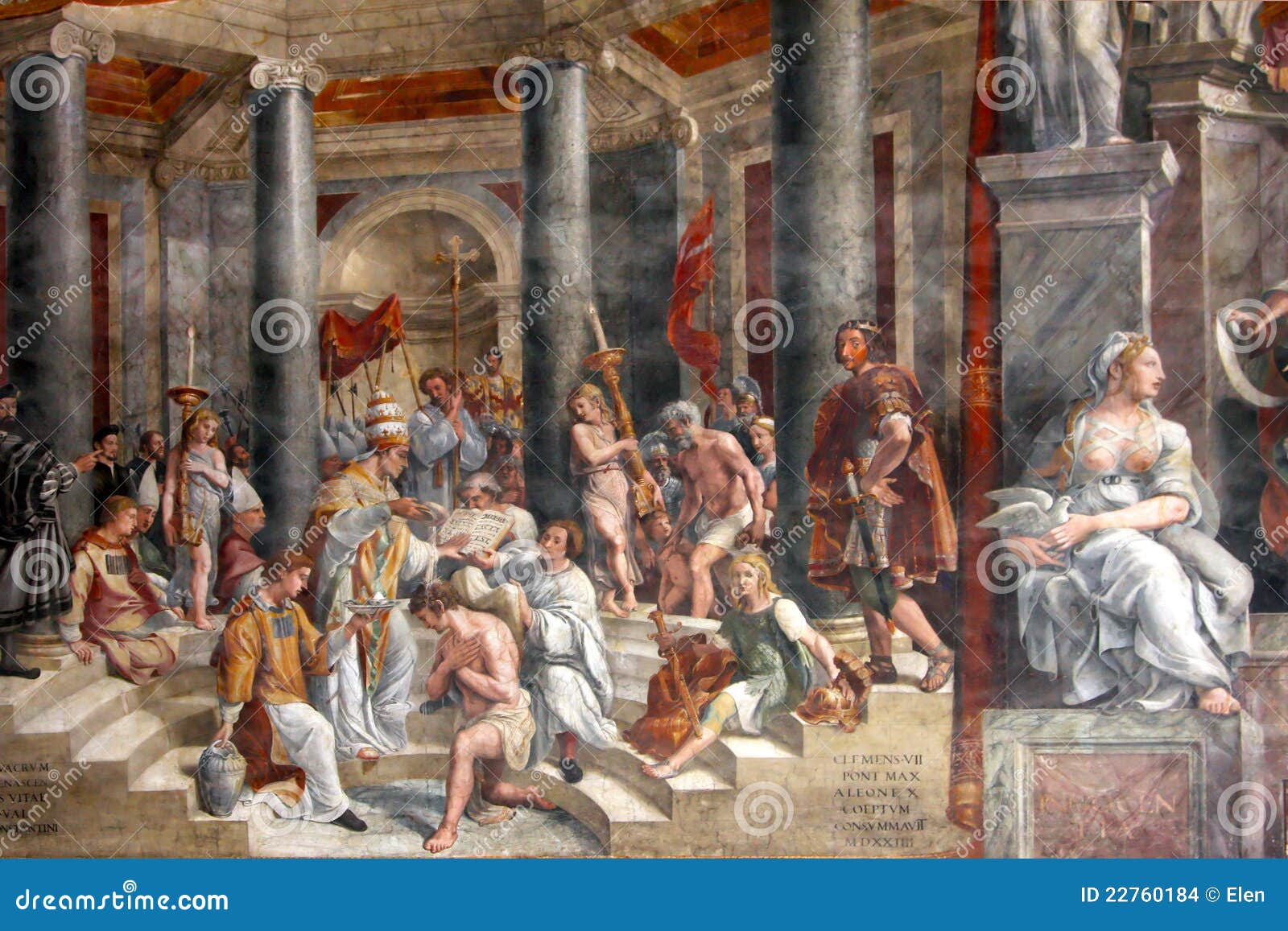 Kunst Von Italien, Fresko Von RAPHAEL Redaktionelles Stockbild - Bild ...