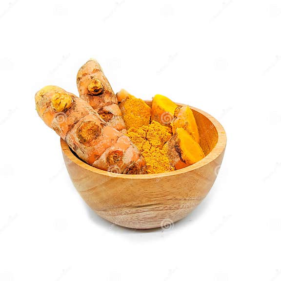 Fresh Turmeric or Curcuma in a Isolated on a White Background.. Also ...