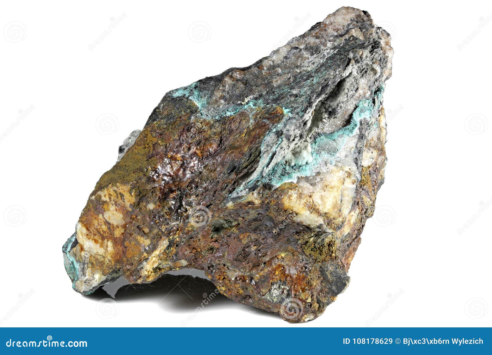 Kupfererz stockbild. Bild von kupfer, entdeckung, kunstprodukt - 108178629