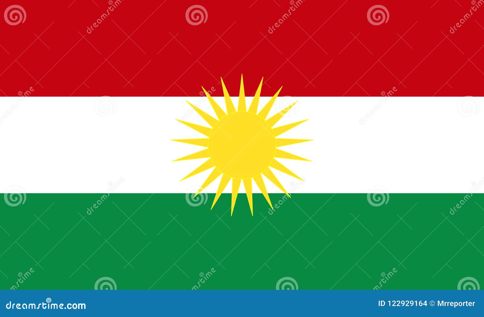 Kurdistan stock vector. Illustration of graphics, symbol - 122929164