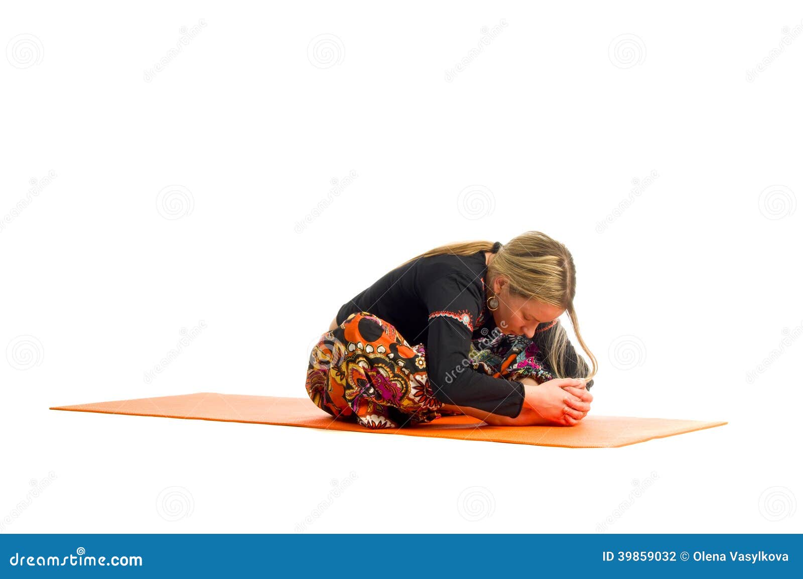 Kurmasana, a Position in Yoga, is Also Called Tortoise Stock Photo ...